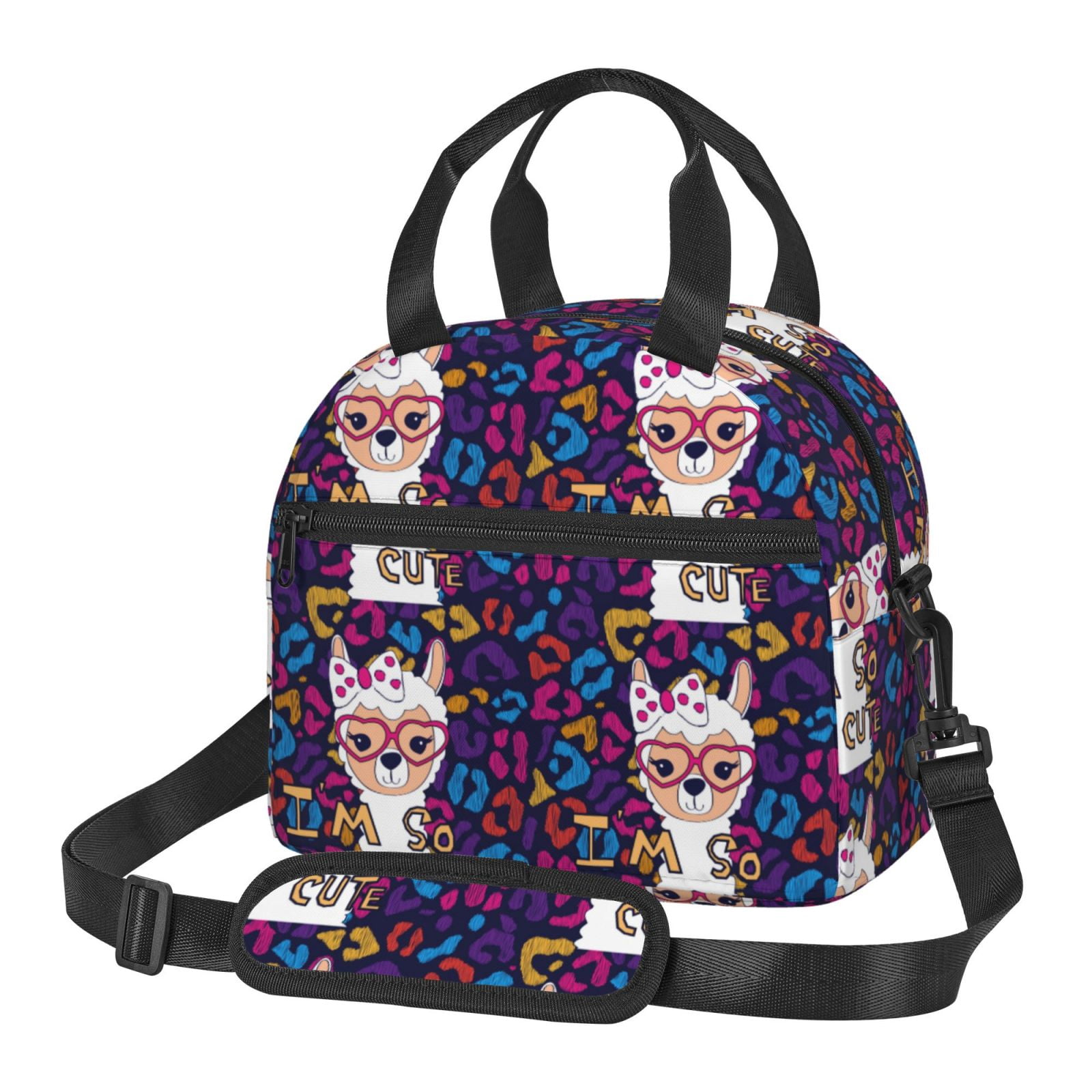 Honeii Llama Alpaca for Insulated Lunch Box, Lunch Bag Lunch Cag for ...