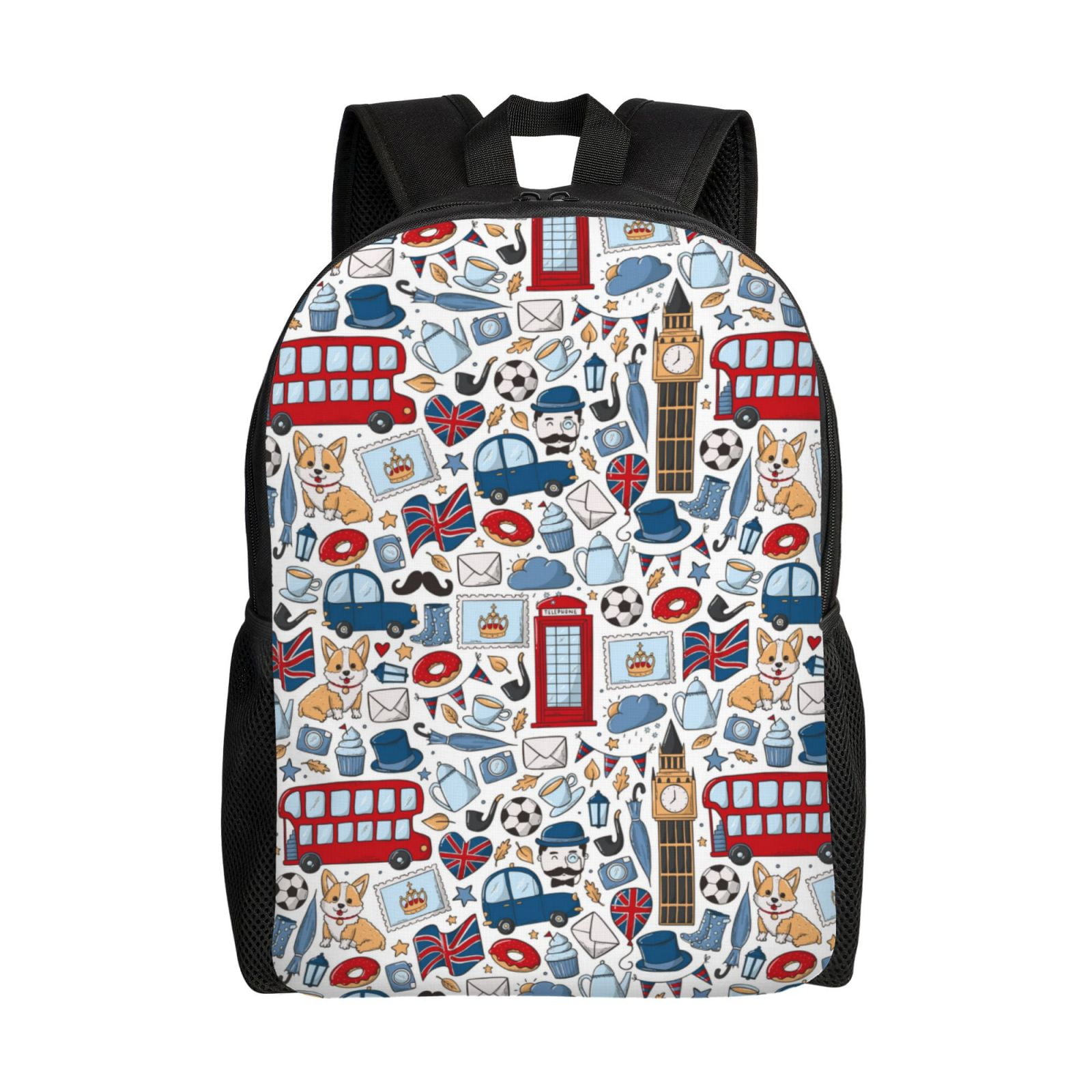 Honeii London Symbols1 Print Laptop Backpack for Work, College, Travel ...