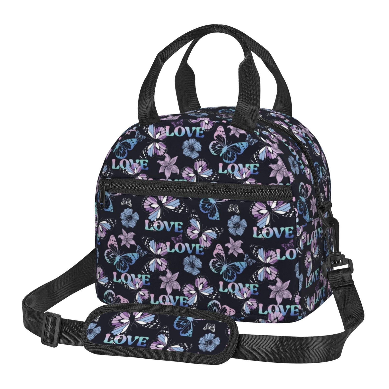 Honeii Love Butterflies for Insulated Lunch Box, Lunch Bag Lunch Cag ...