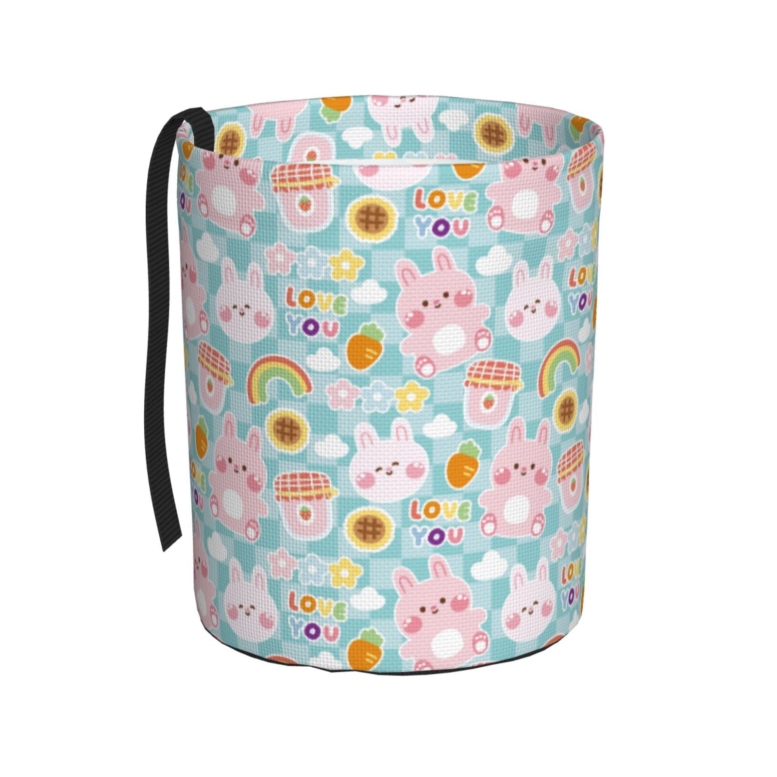 Honeii Love You Rabbit Print Waterproof Car Trash Can,Waterproof ...