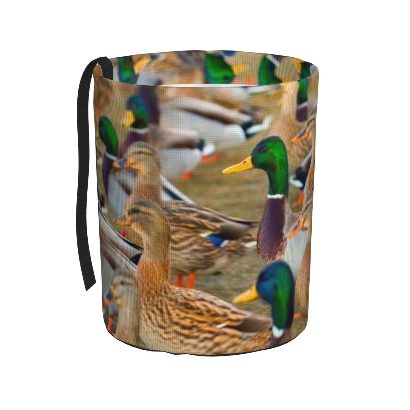 Honeii Mallard Ducks Print Waterproof Car Trash Can,Waterproof Portable ...