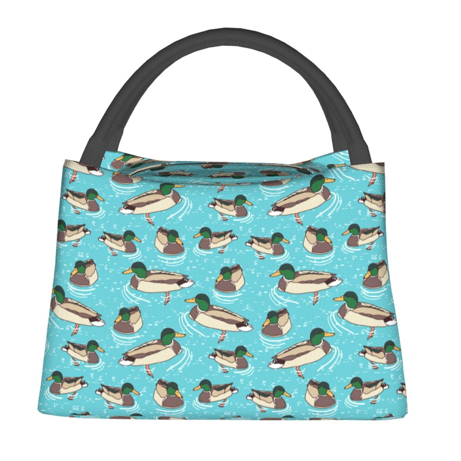 Honeii Mallard Ducks Swimming In The Lake Print Cooler Bag Insulated ...