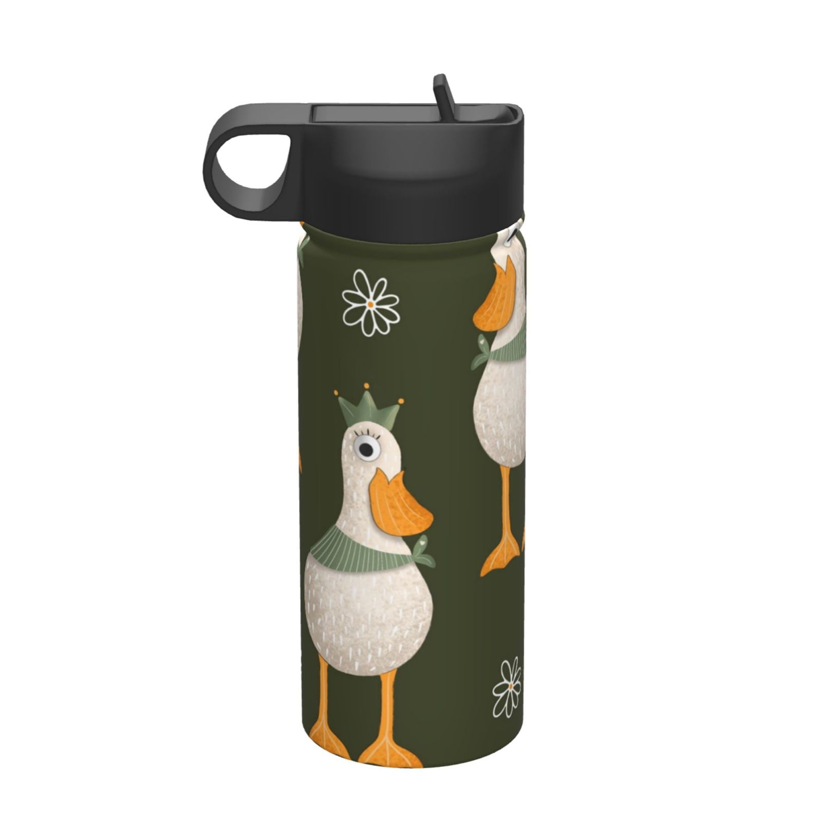 Honeii Mallard Ducks Wild Birds Print 18 oz Insulated Water Bottle with ...