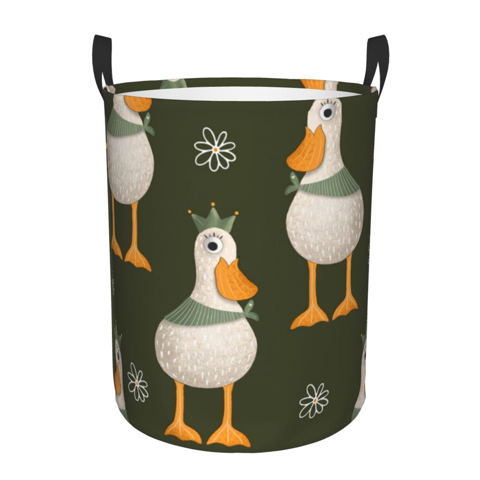 Honeii Mallard Ducks Wild Birds Print Laundry Hamper Basket,Baby ...