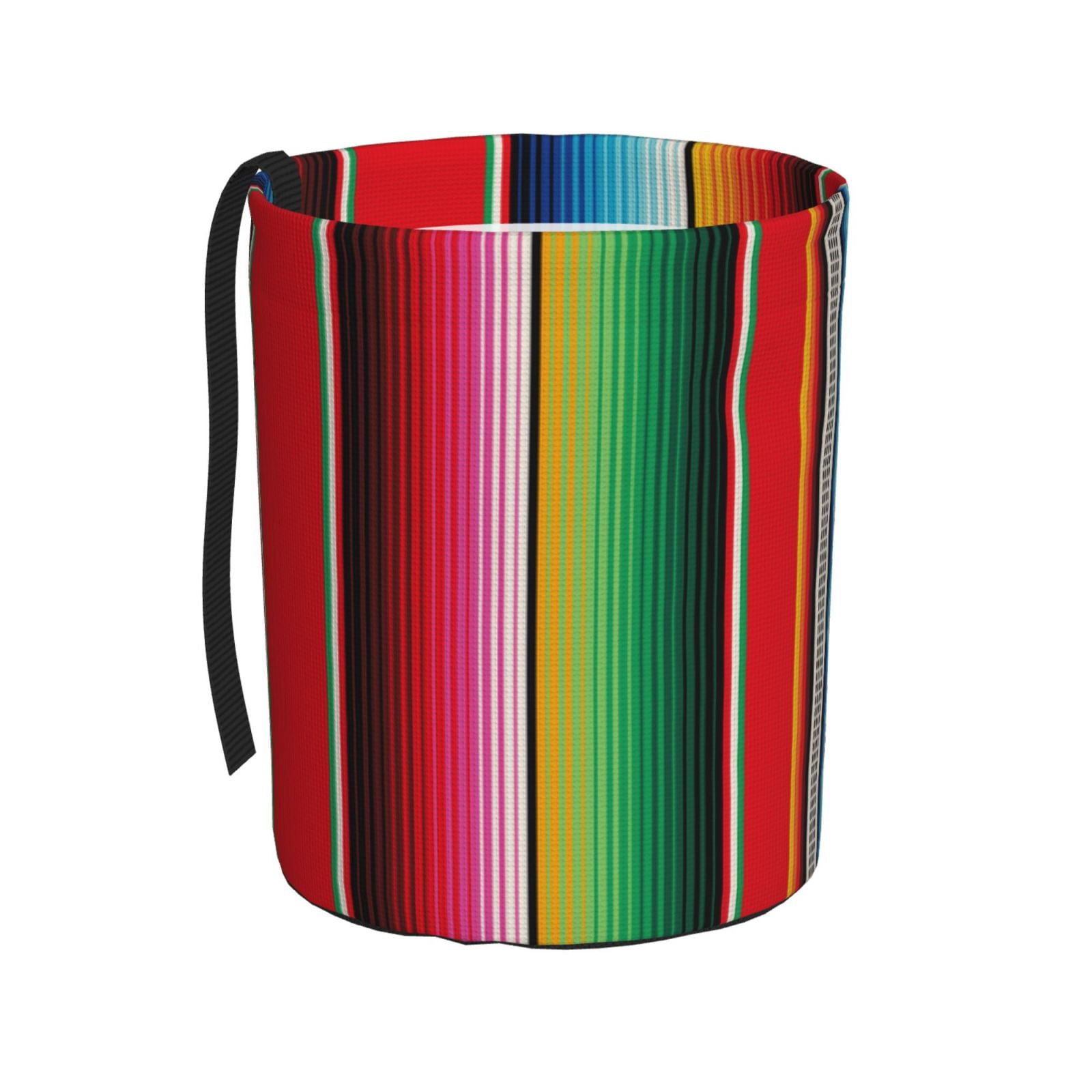 Honeii Mexican Serape Blanket Stripes Print Waterproof Car Trash Can ...