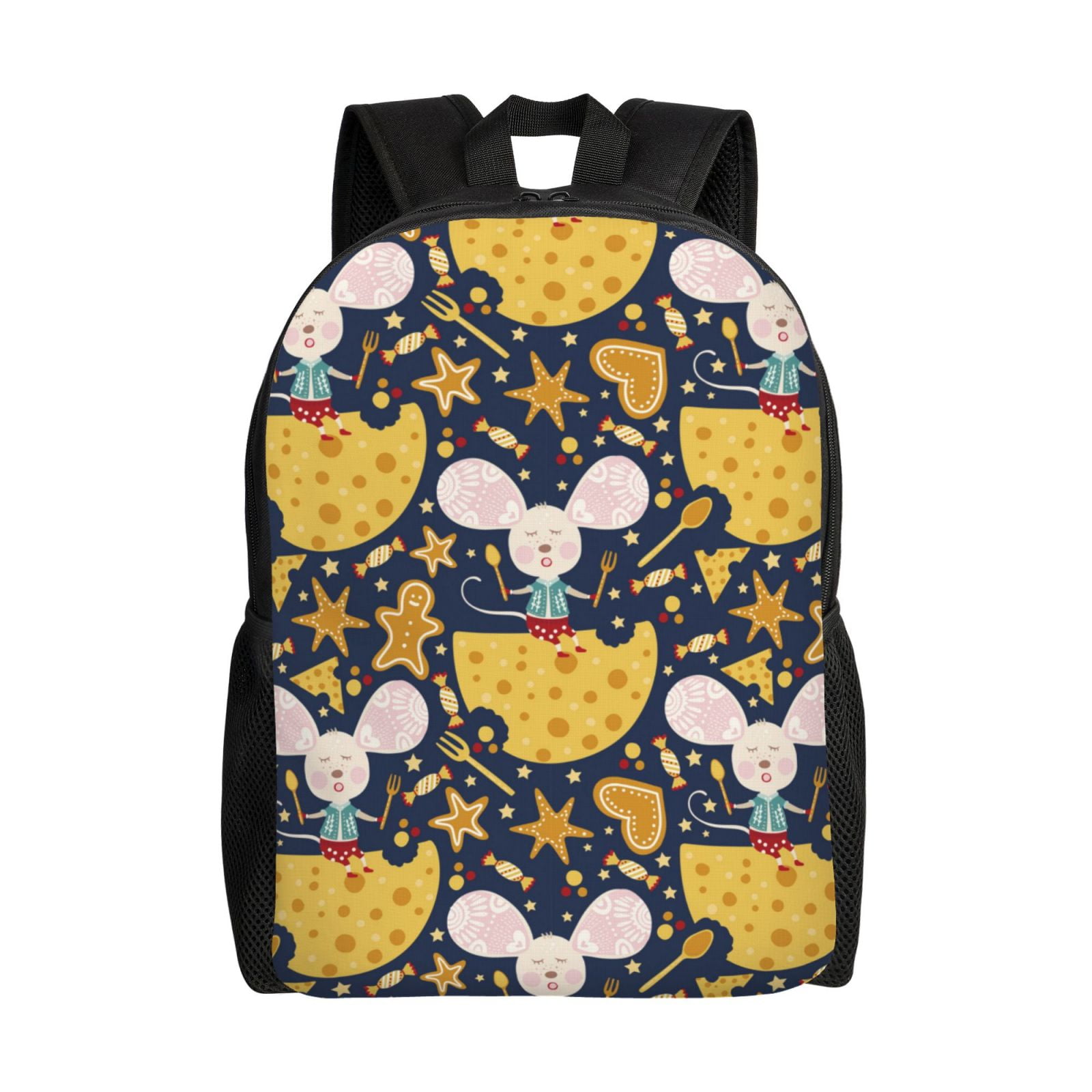 Honeii Mouse Cheese Print Laptop Backpack for Work, College, Travel ...