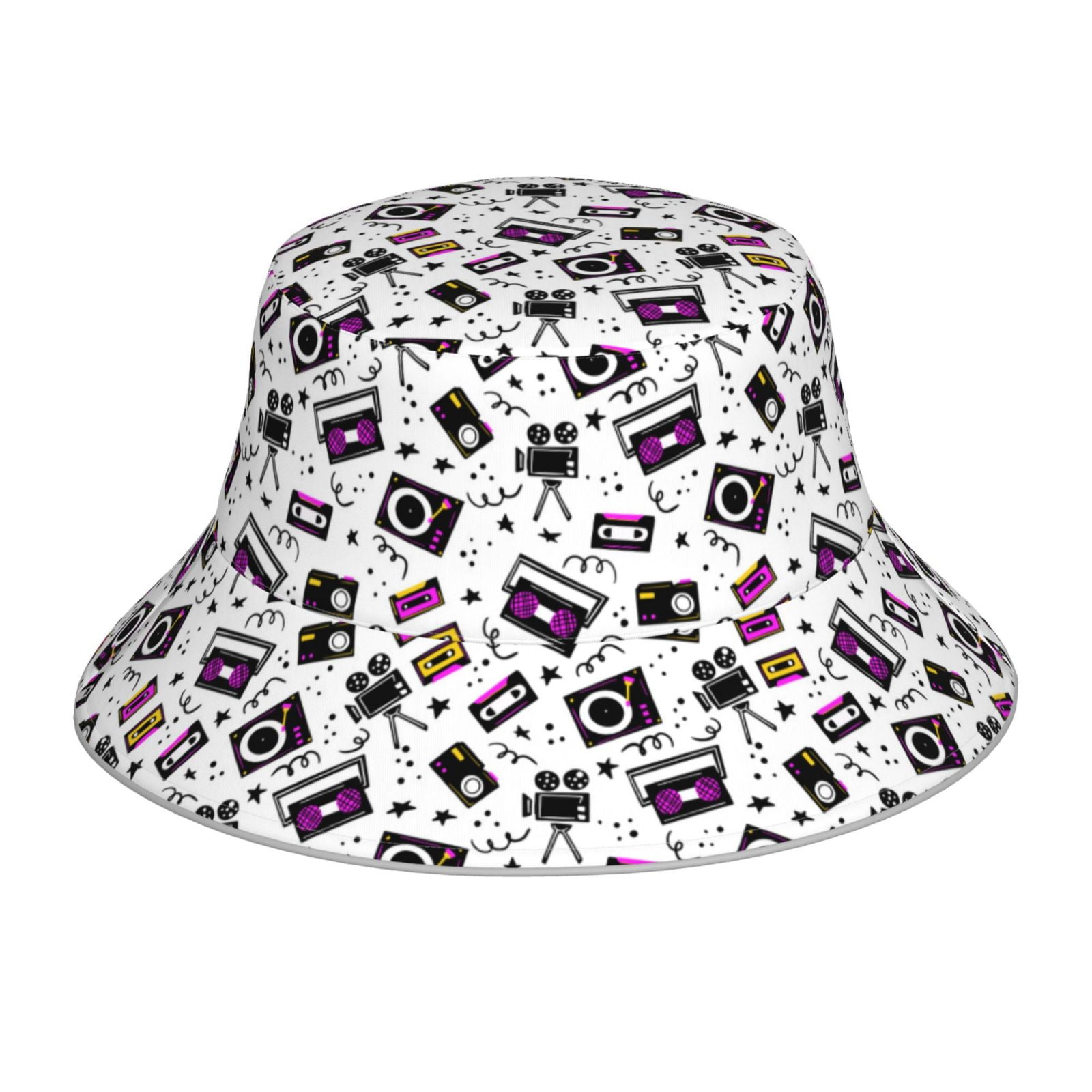 Honeii Music Player for Unisex Bucket Hat Waterproof Rain Hat ...