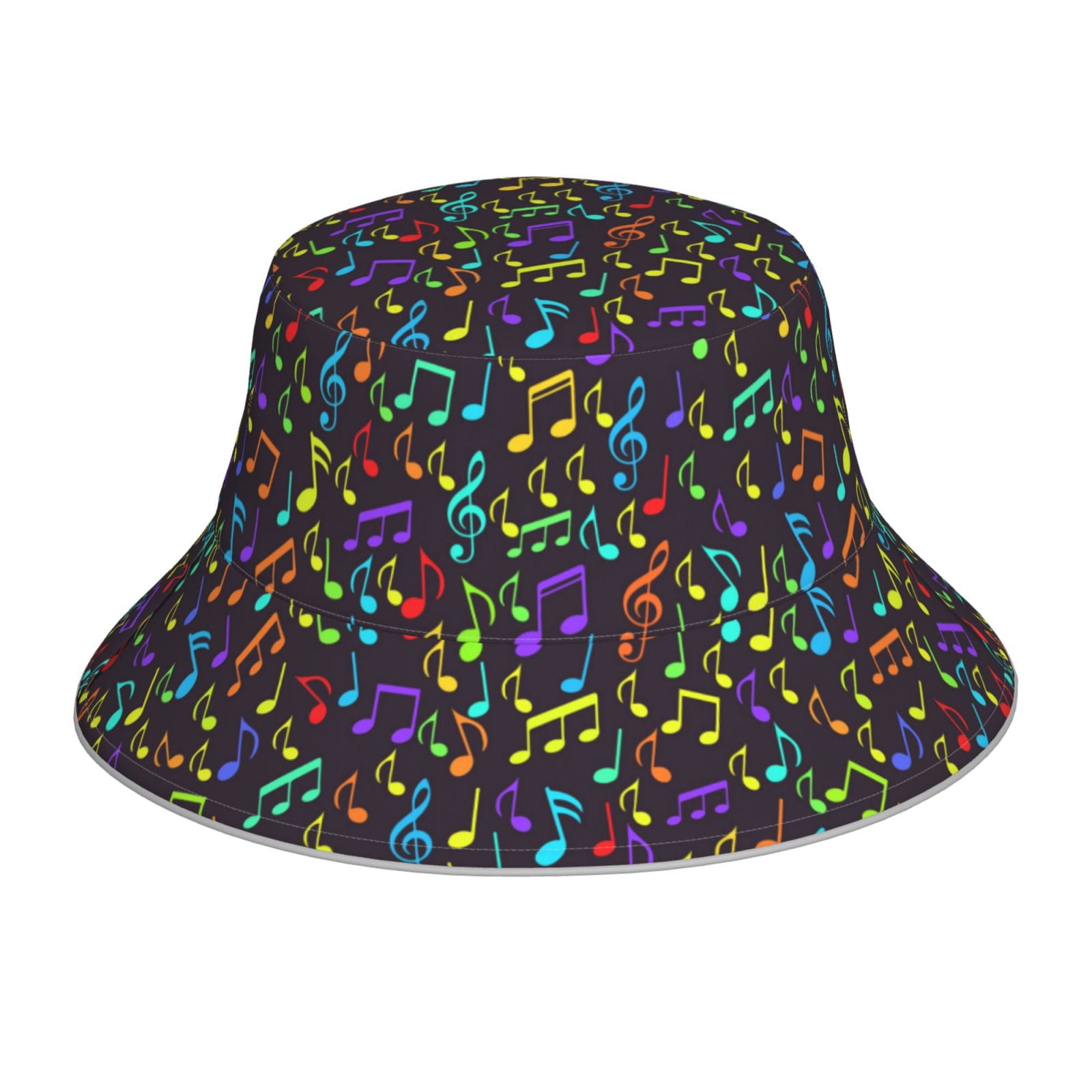 Honeii Musical Notes for Unisex Bucket Hat Waterproof Rain Hat ...