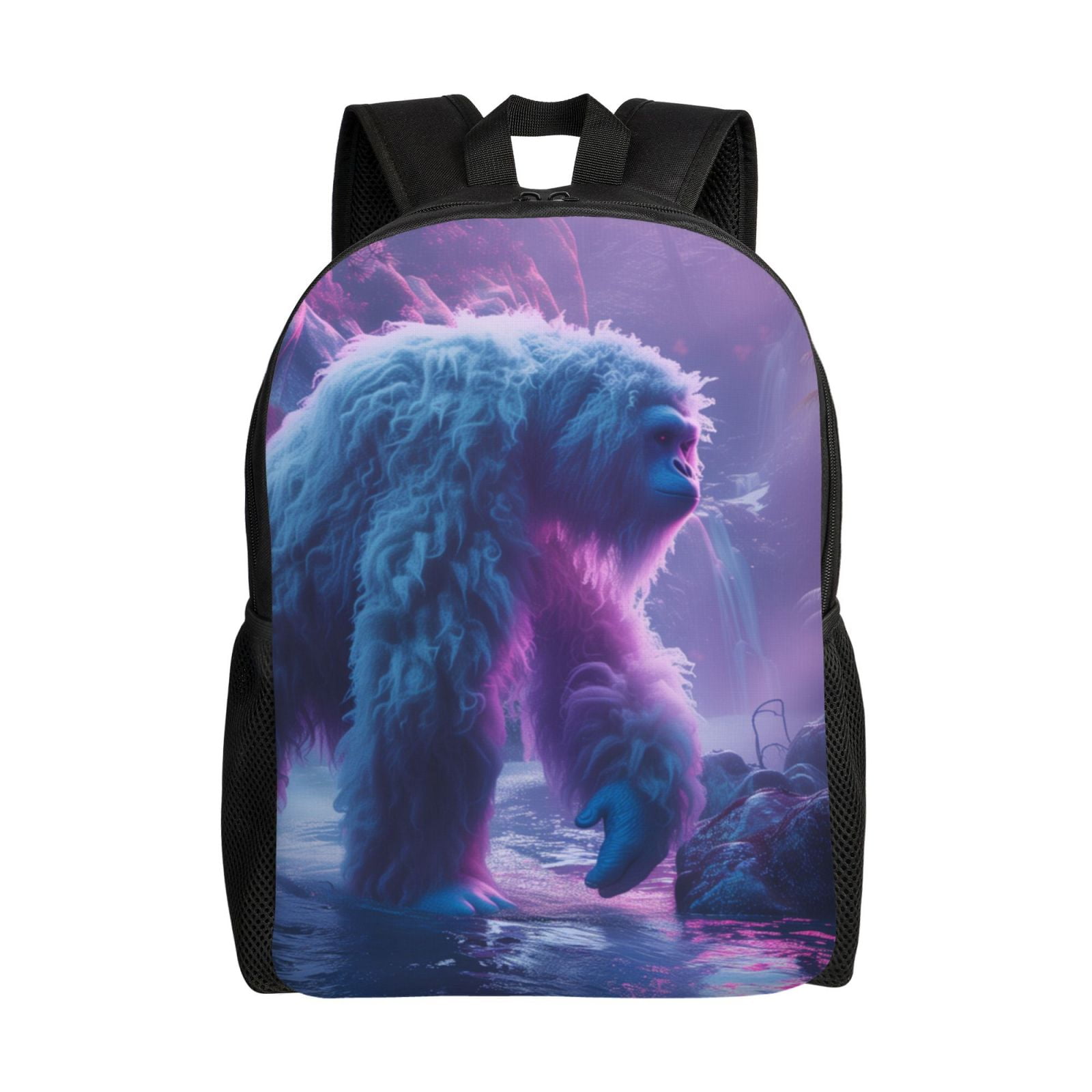 Honeii Mystical White gorilla Jungle Print Laptop Backpack for Work ...