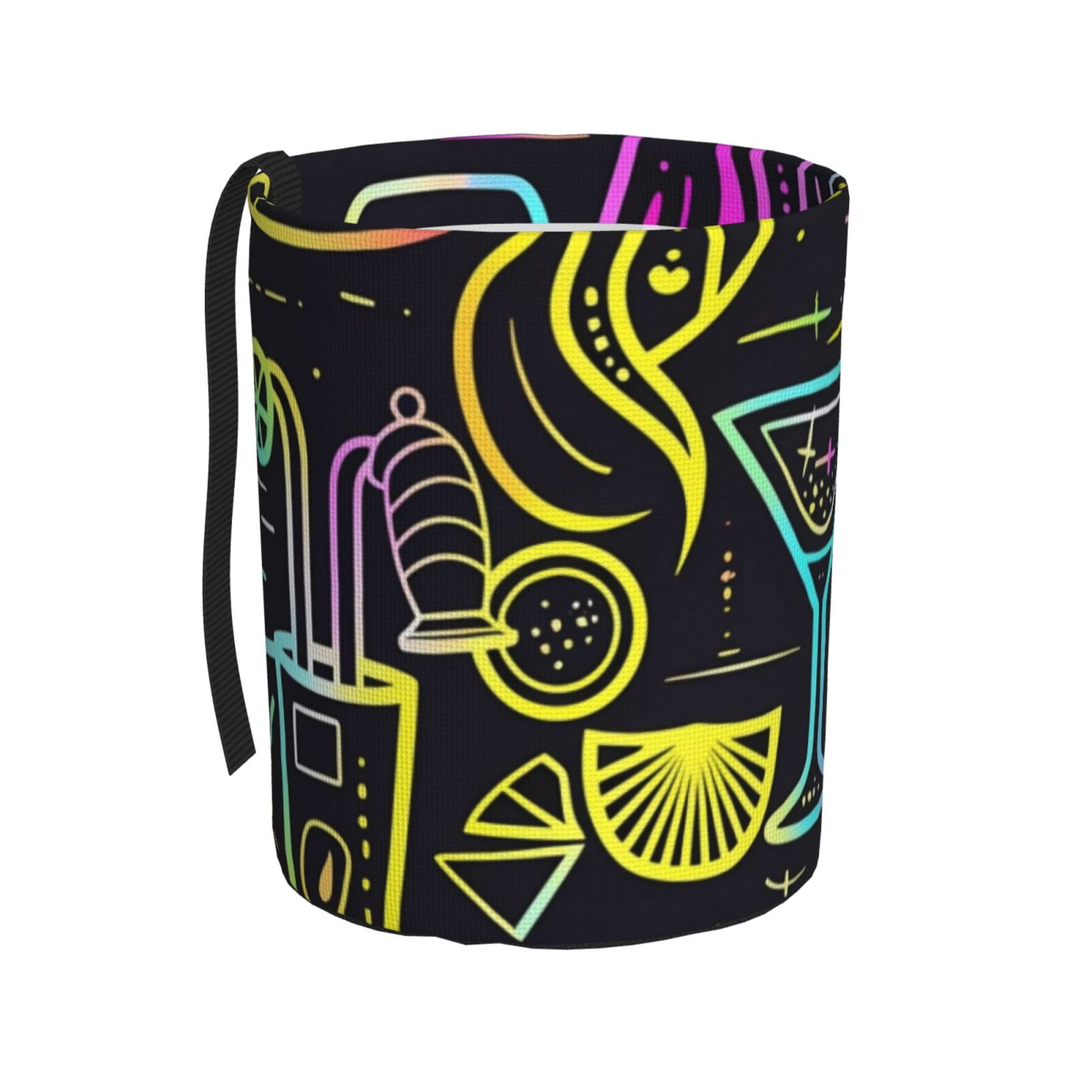 Honeii Neon Bar Drinks Print Waterproof Car Trash Can,Waterproof ...