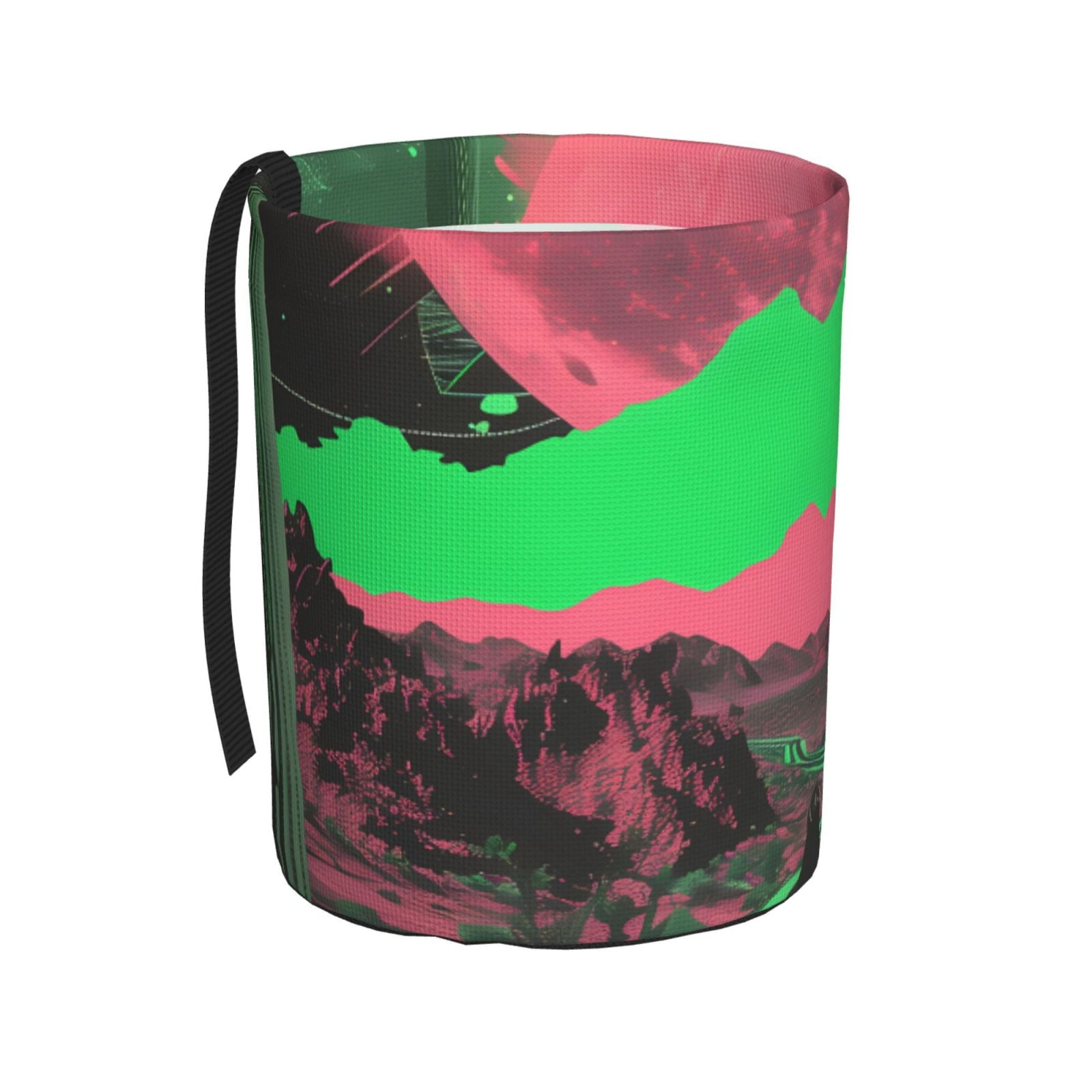 Honeii Neon Desert Moon Print Waterproof Car Trash Can,Waterproof ...