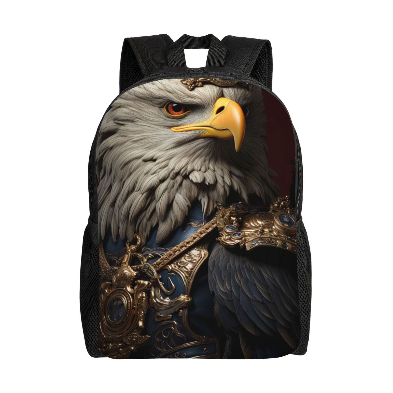 Honeii Noble Style Bald Eagle Print Laptop Backpack for Work, College, Travel, Daily Backpacks ...