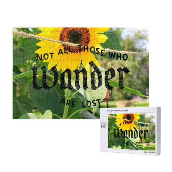 Honeii Not All Who Wander Are Lost Pattern 1000 Piece Puzzles for ...