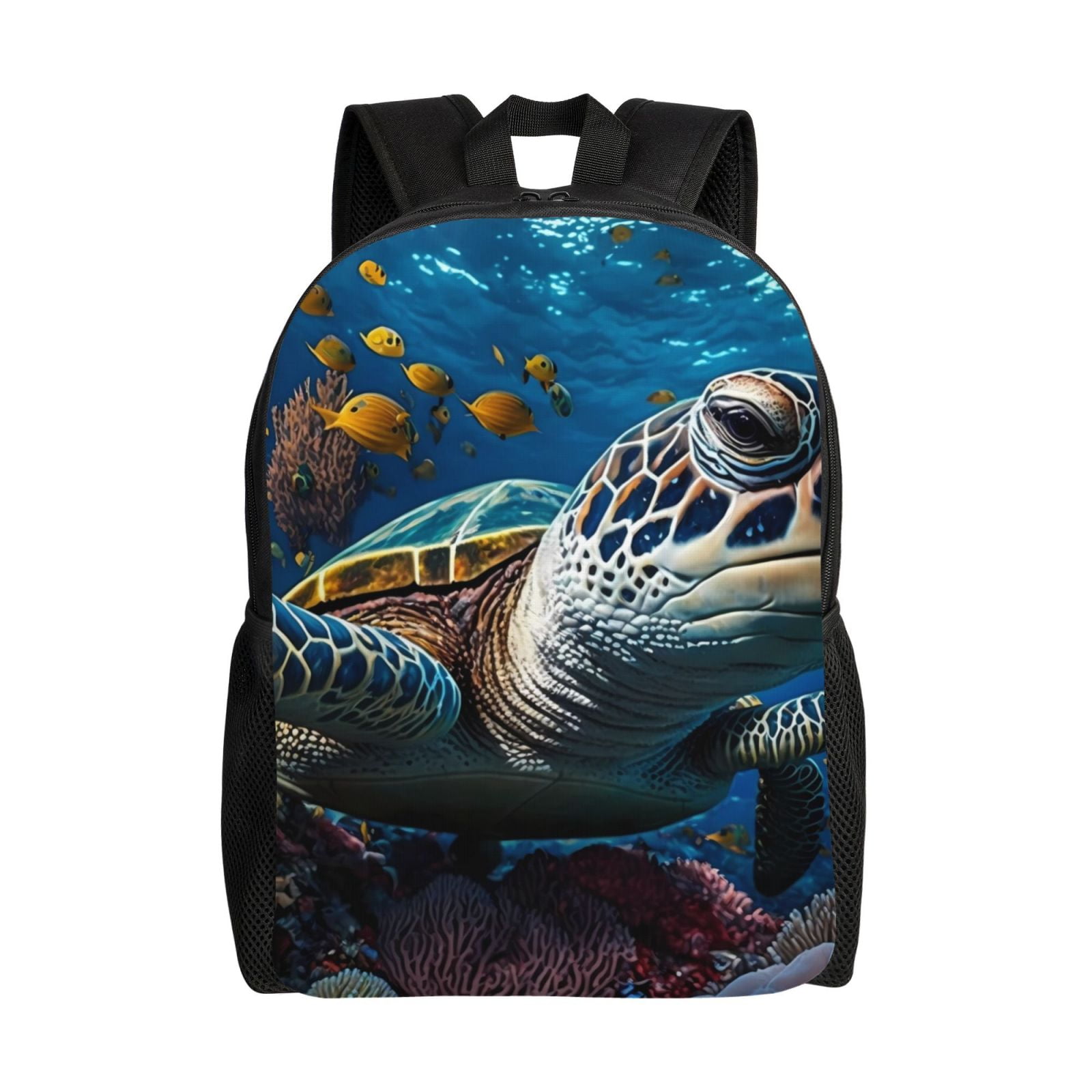 Honeii Ocean Coral Turtle Print Laptop Backpack for Work, College ...