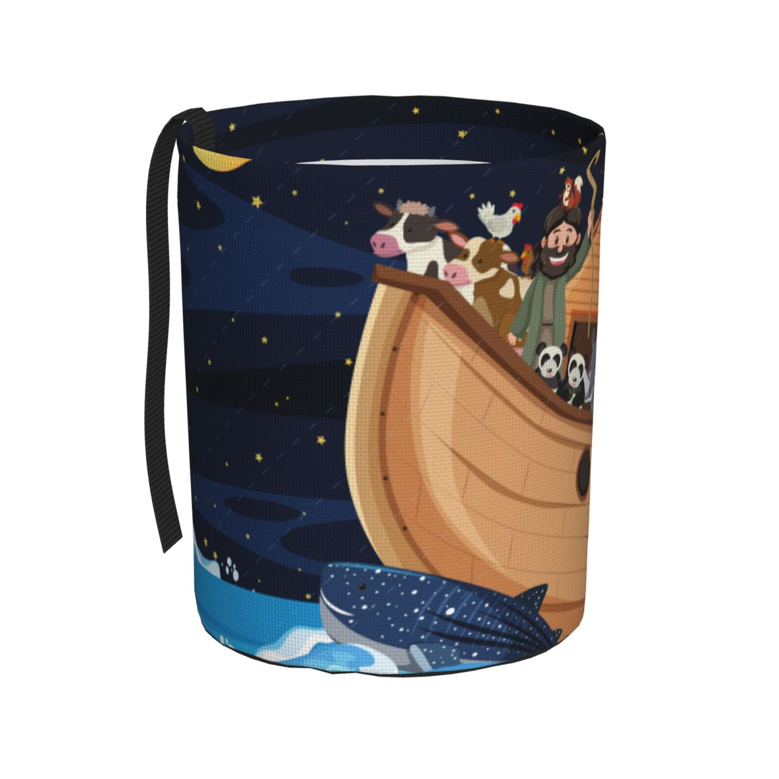 Honeii Ocean Scene with Noah's Ark Print Waterproof Car Trash Can ...