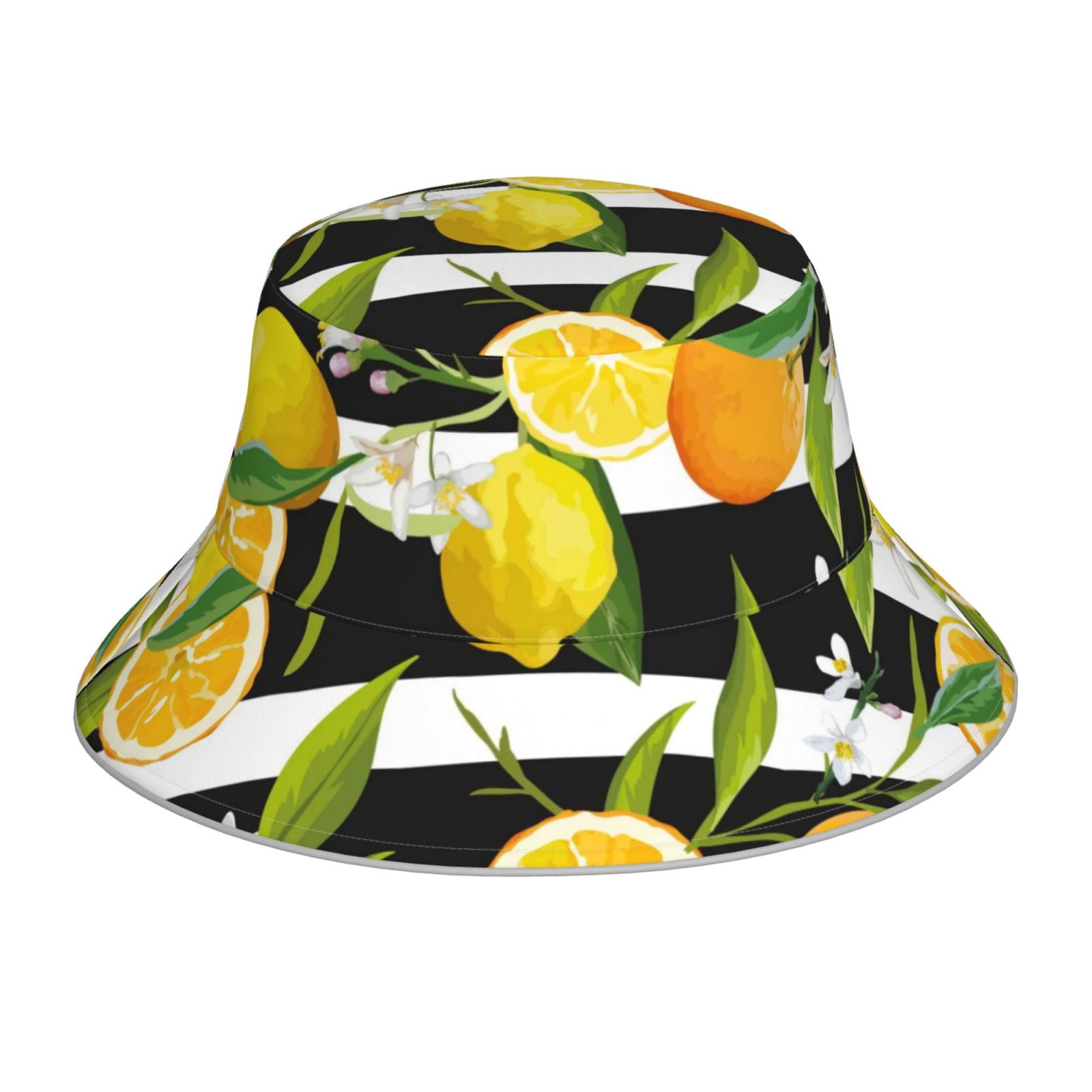 Honeii Orange and Lemon for Unisex Bucket Hat Waterproof Rain Hat ...