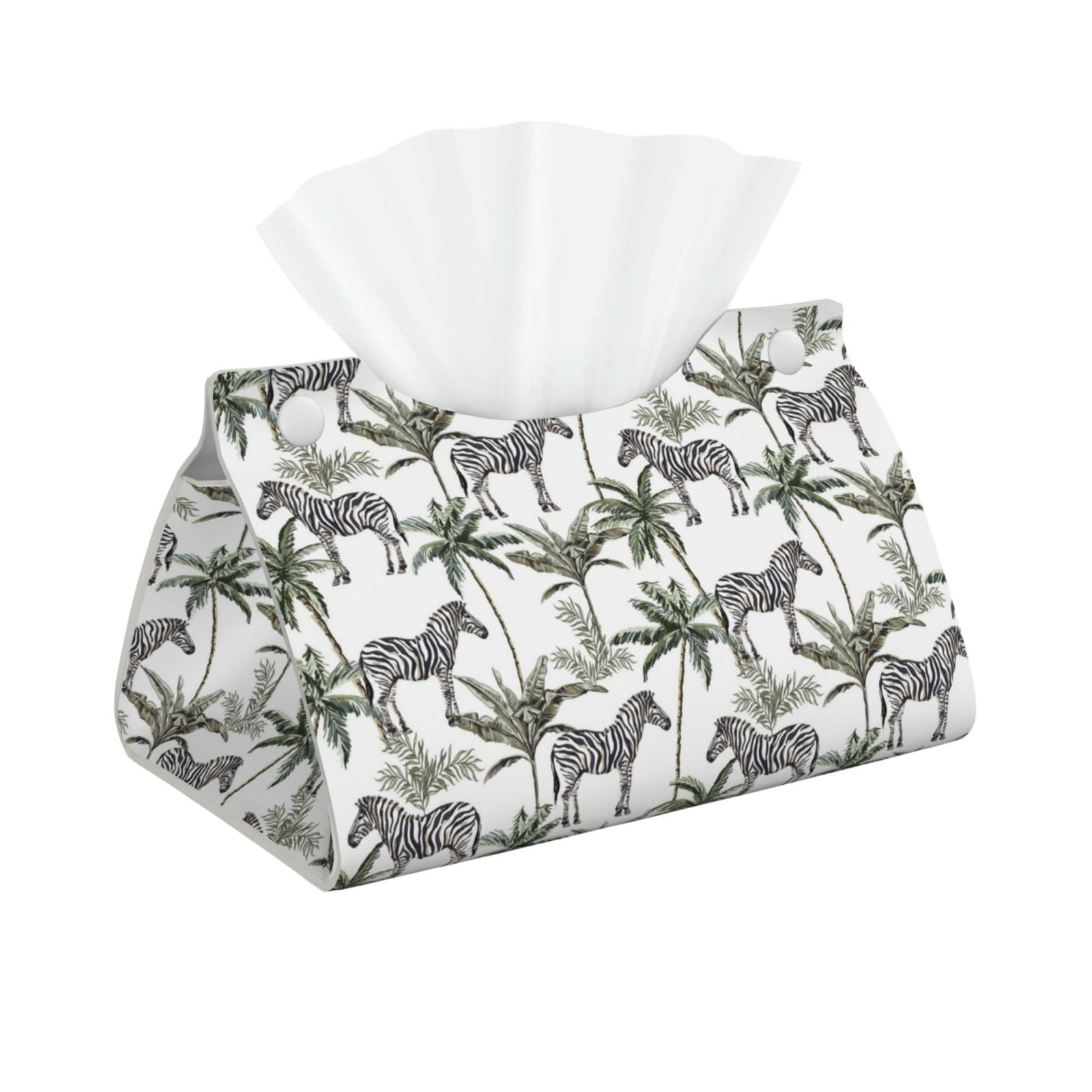 Honeii Palm Trees Zebra for Tissue Box Cover/Holder - Covers Rectangular Shaped Boxes with a ...
