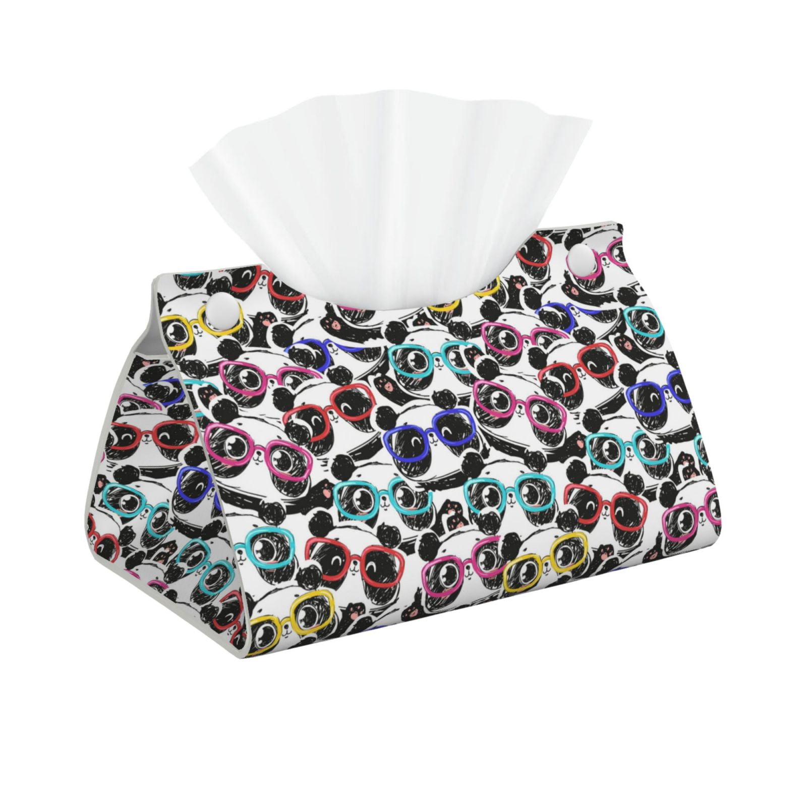 Honeii Panda And Glasses for Tissue Box Cover/Holder - Covers ...
