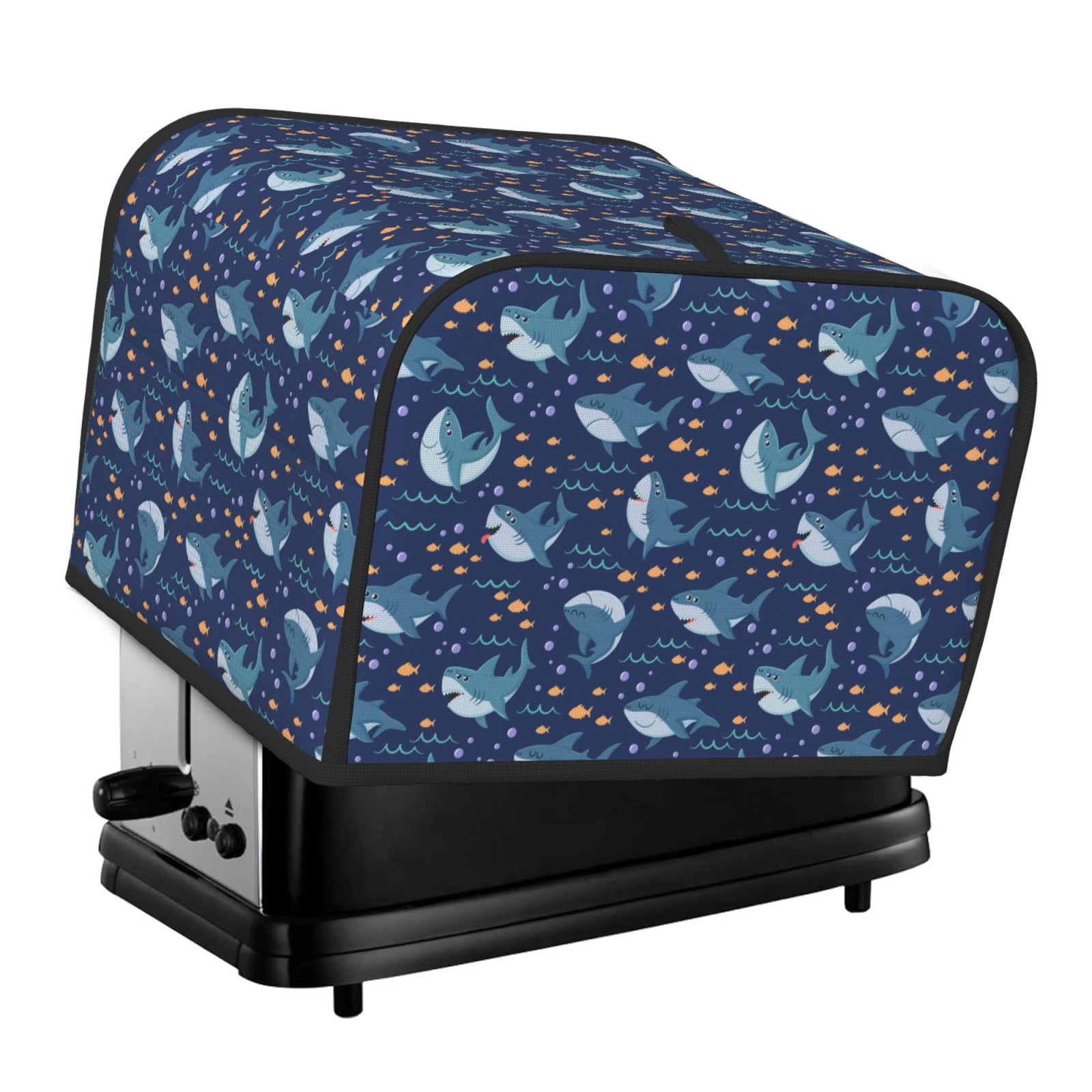 Honeii Party Shark Cut Print 4 slice Toaster Cover, Two Slice Toaster ...