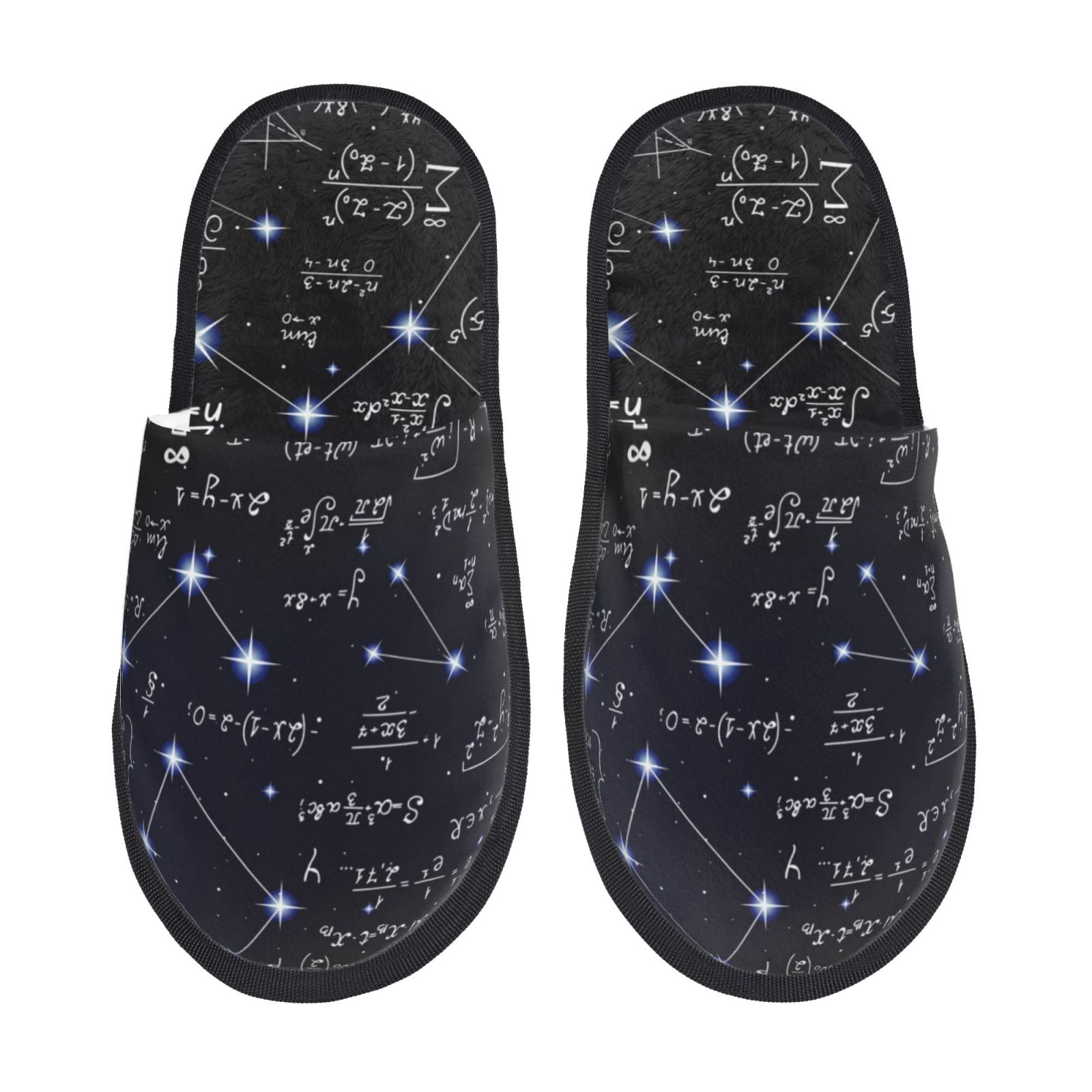 Honeii Physical Formulas print Slippers Memory Foam House Bedroom ...