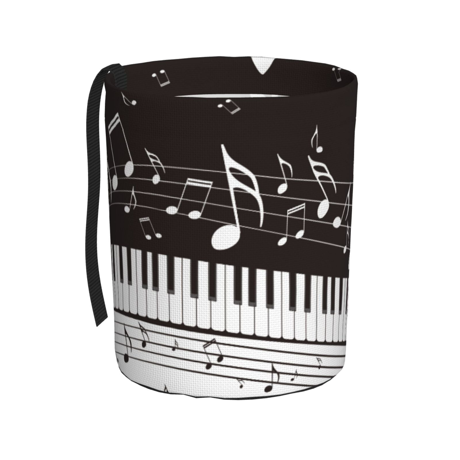 Honeii Piano Keys With Musical Notes Print Waterproof Car Trash Can ...