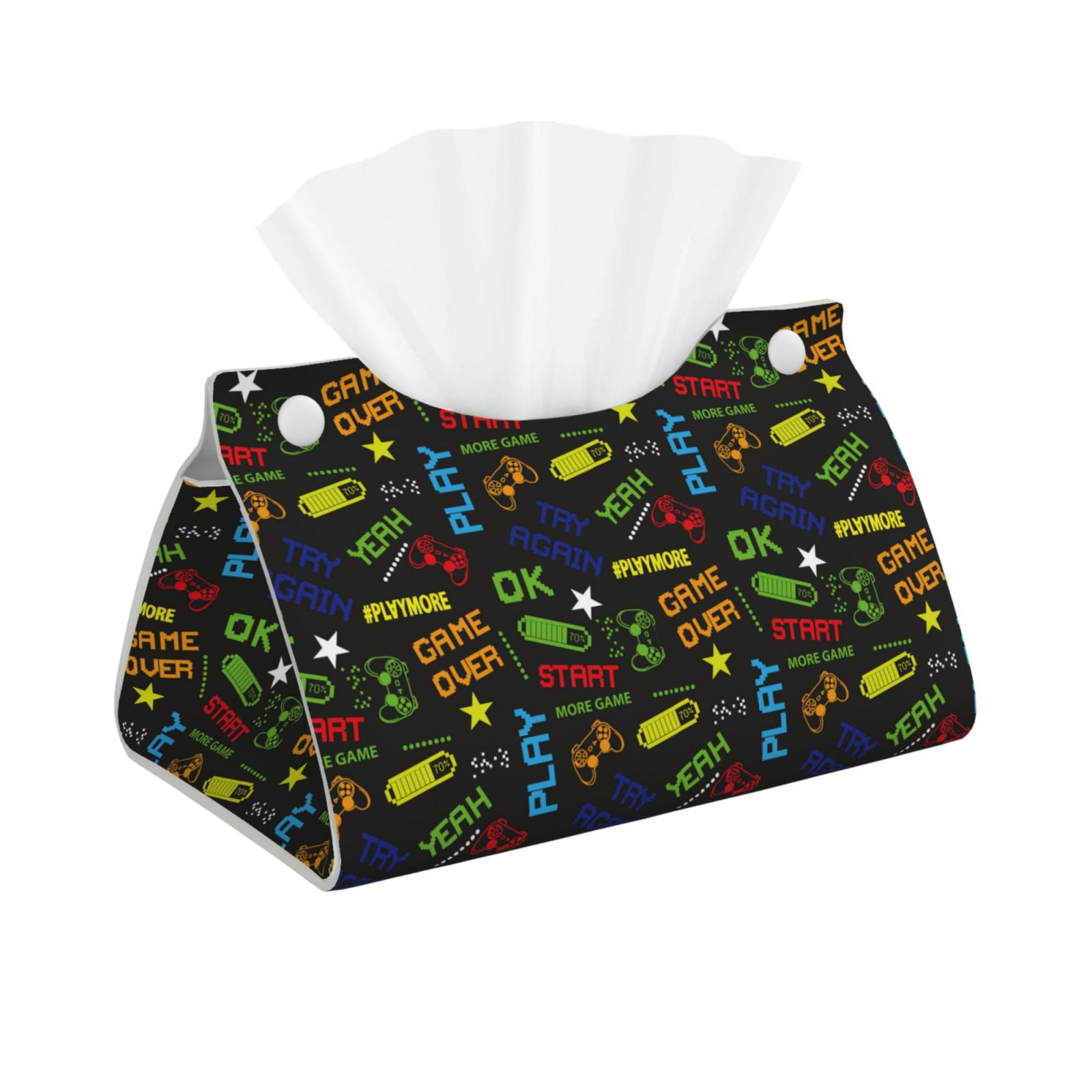 Honeii Pixel Game for Tissue Box Cover/Holder - Covers Rectangular ...