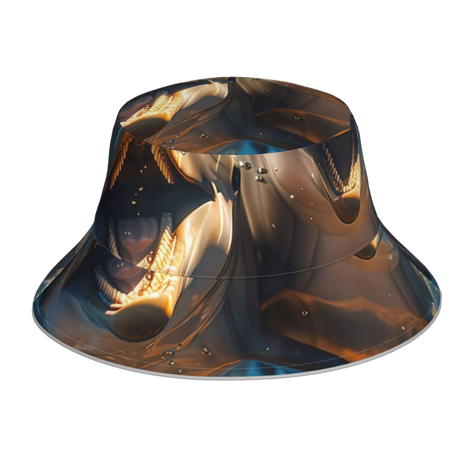 Honeii Playful Dolphins Underwater for Unisex Bucket Hat Waterproof ...