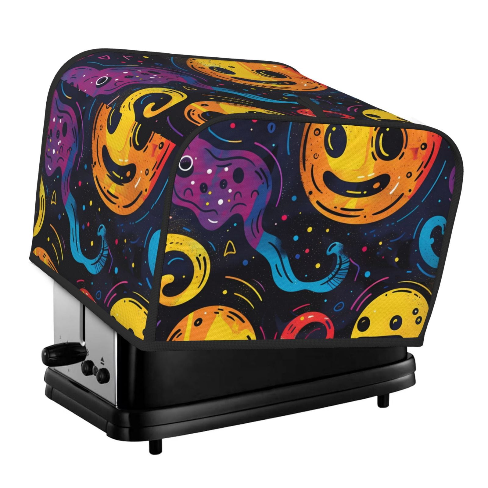 Honeii Playful Ghosts Night Sky Print 4 slice Toaster Cover, Two Slice ...