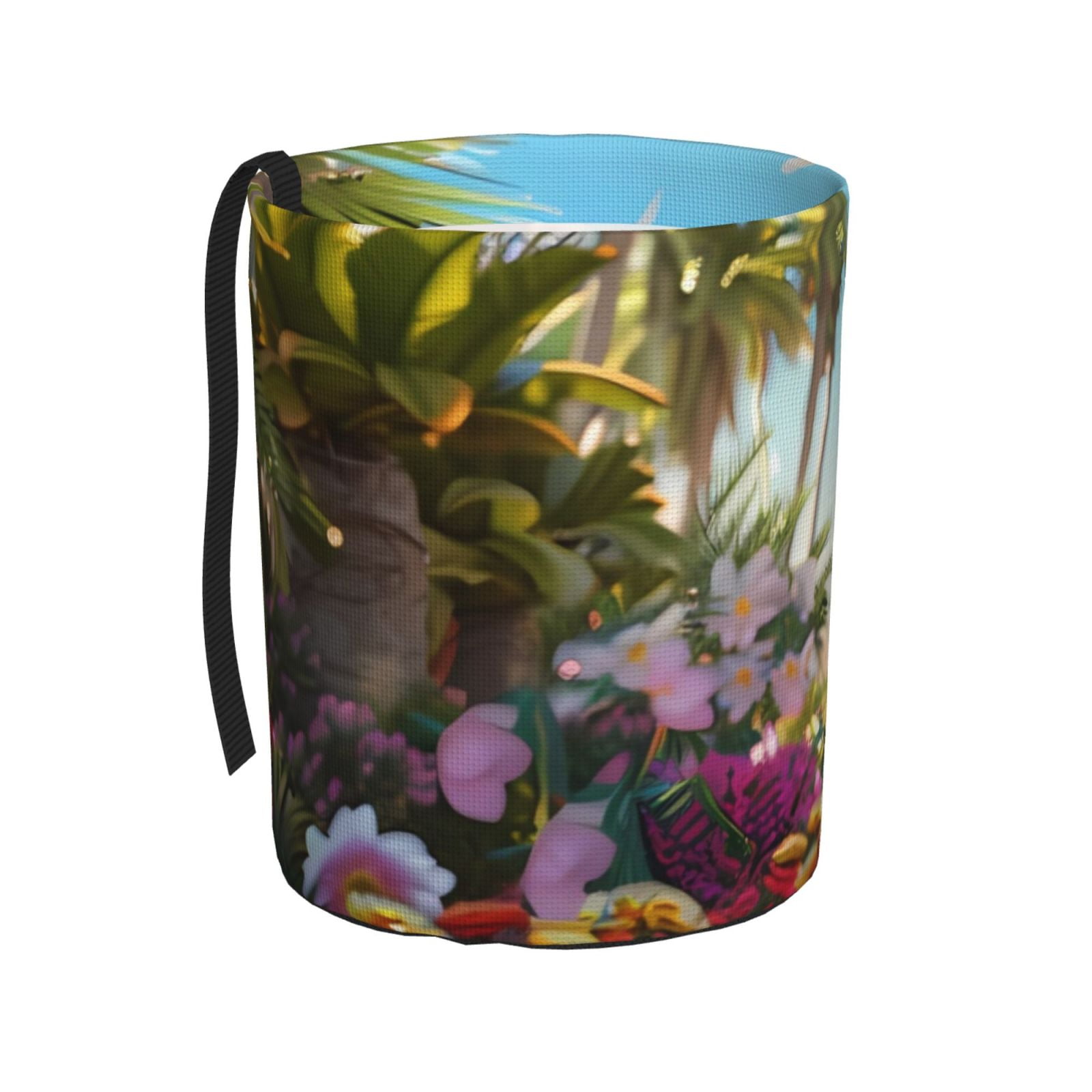 Honeii Playful Hedgehog Forest Pond Print Waterproof Car Trash Can ...