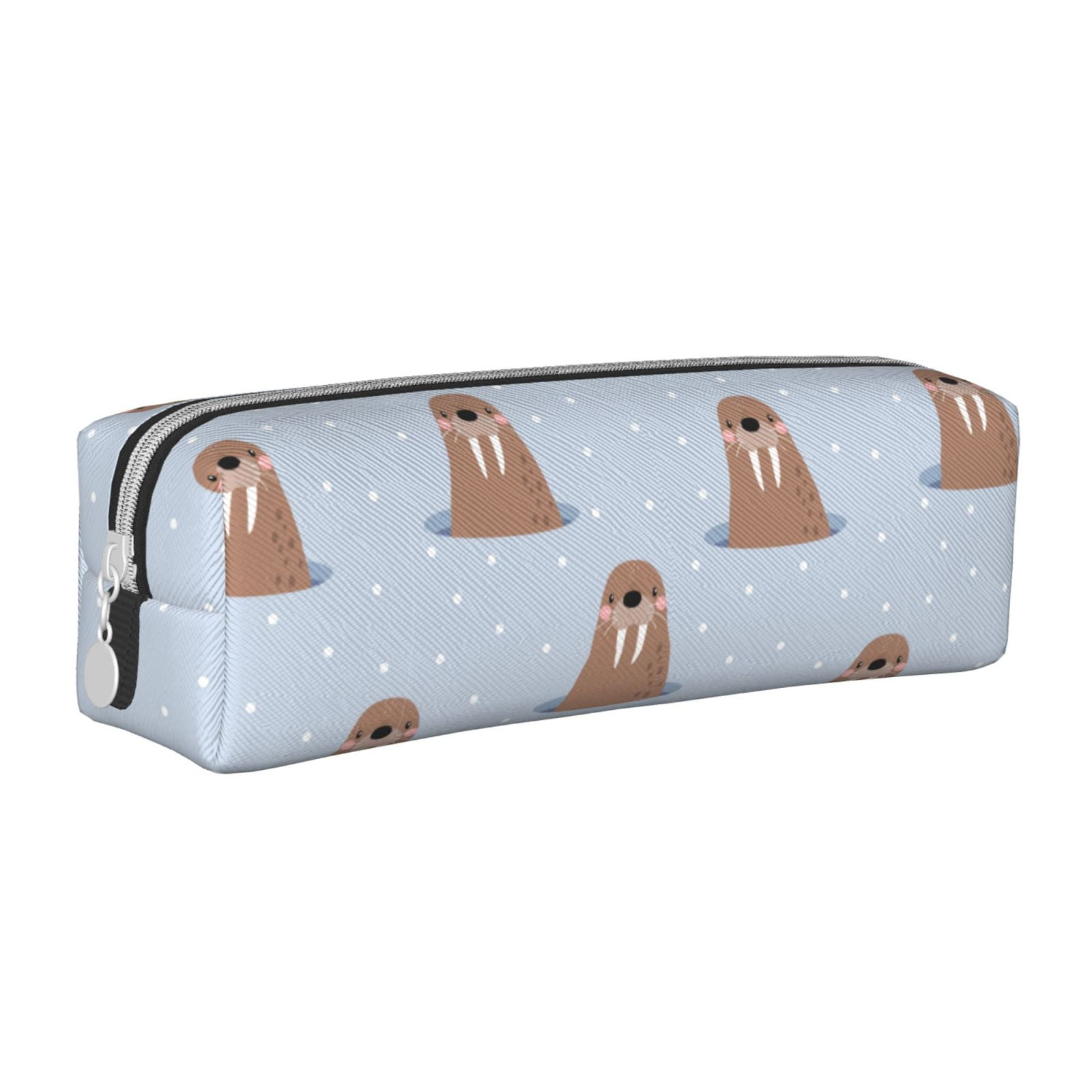 Honeii Playful Walrus Wonders Pattern Pencil Case, Pencil Pouch, Pencil ...