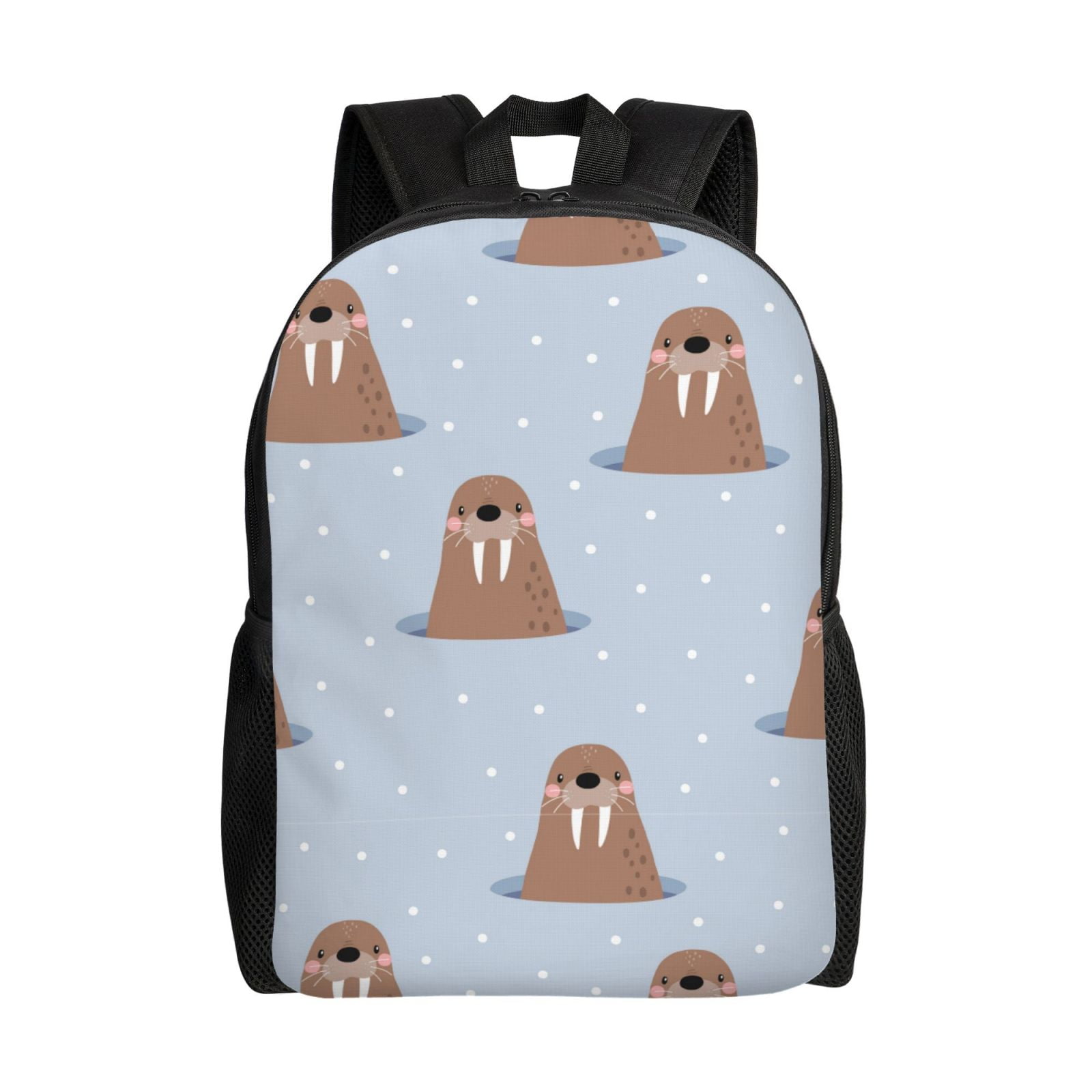 Honeii Playful Walrus Wonders Print Laptop Backpack for Work, College ...