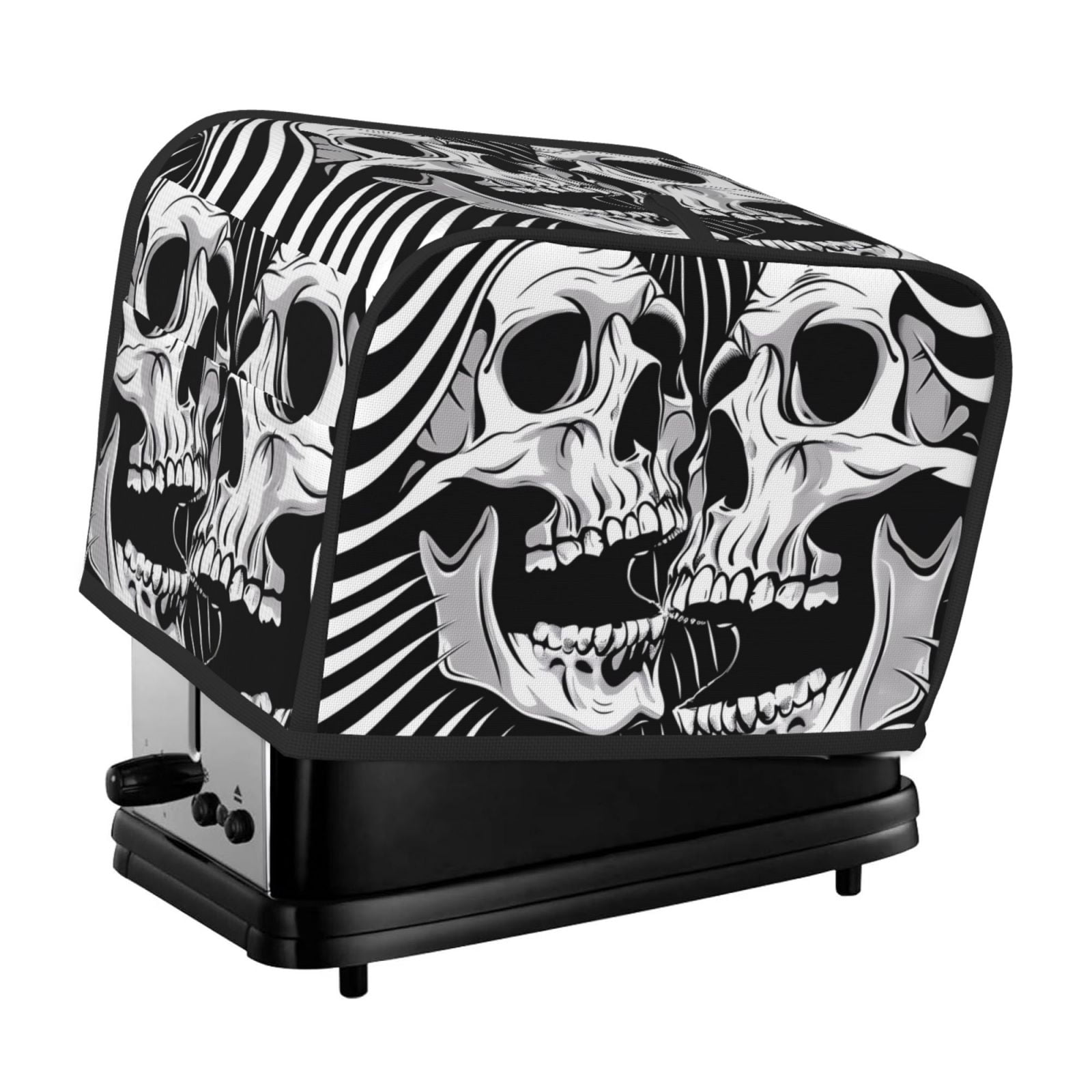 Honeii Psychedelic Skull Illusion Art Print 2 slice Toaster Cover, Two ...