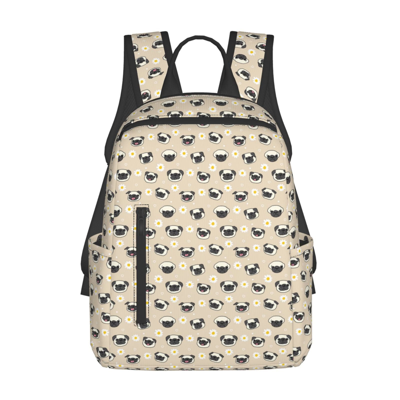 Honeii Pug Dog Face Print Lightweight Backpacks,Carry on Backpack ...