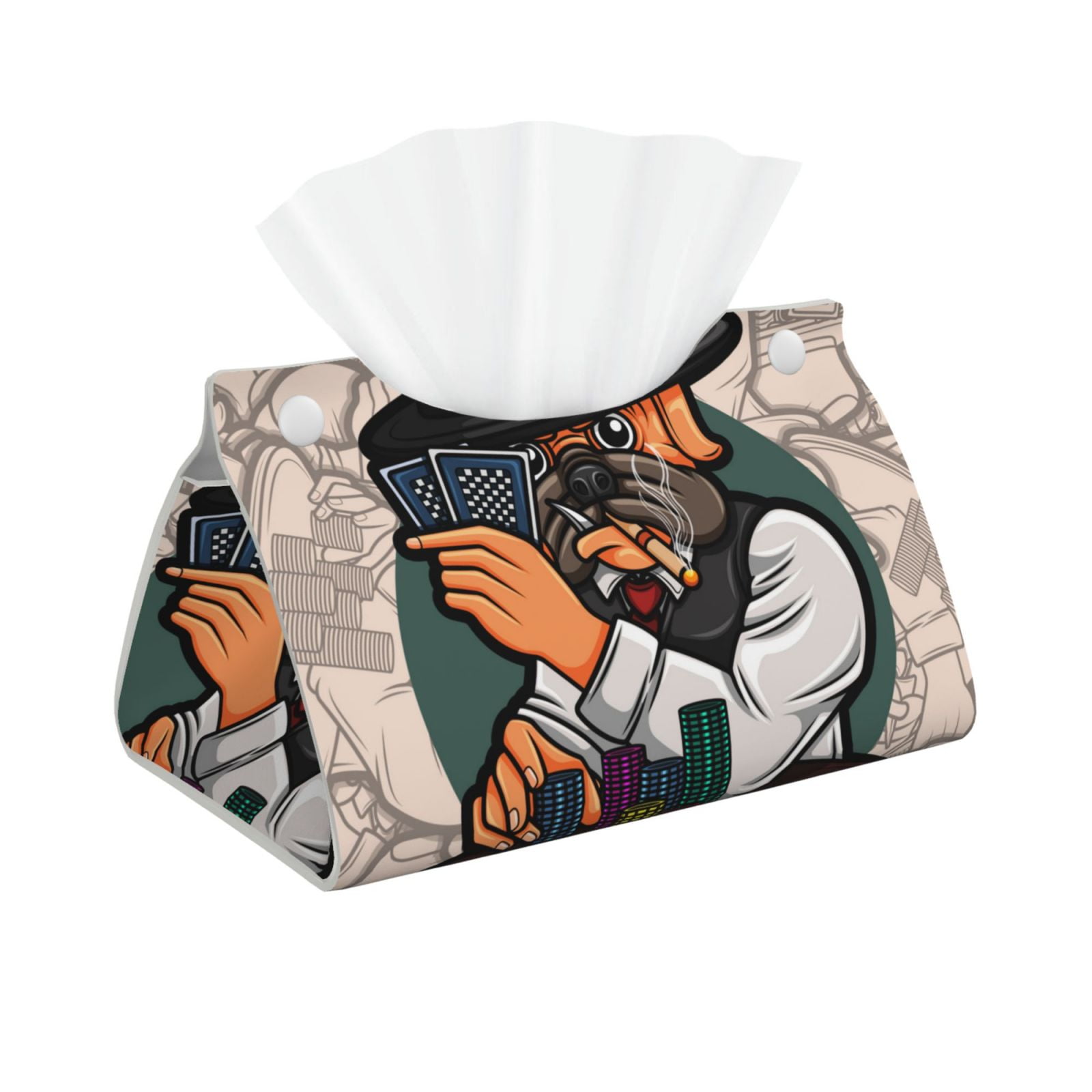 Honeii Pug Dog for Tissue Box Cover/Holder - Covers Rectangular Shaped ...