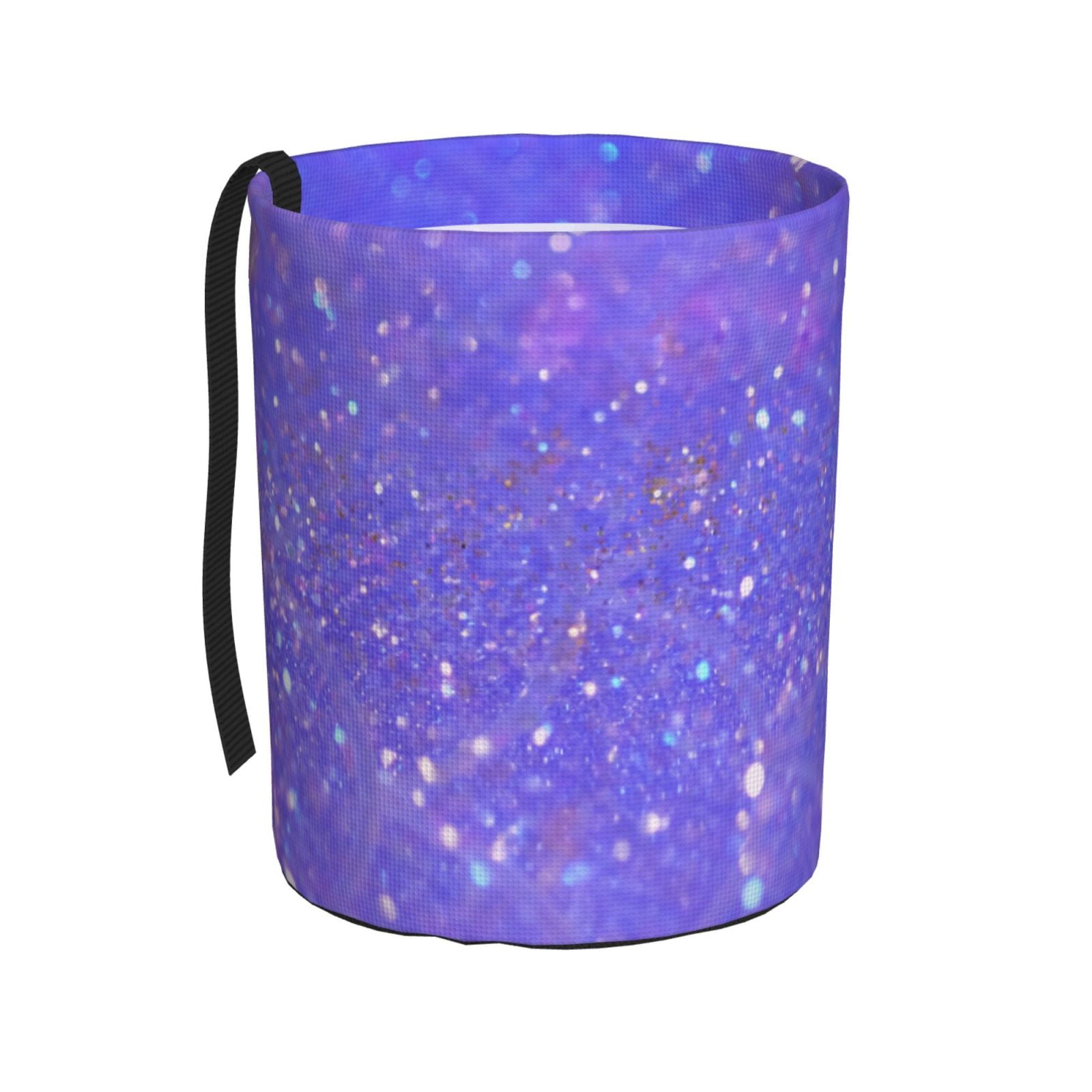 Honeii Purple Glitter Print Waterproof Car Trash Can,Waterproof ...
