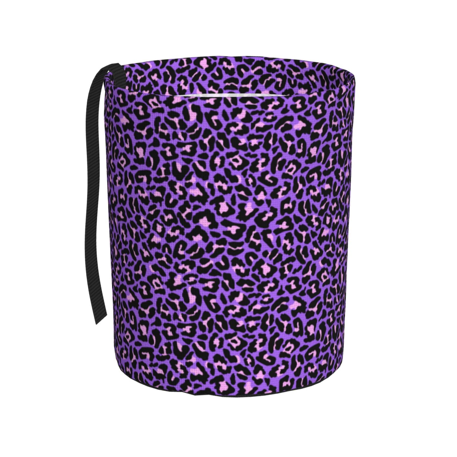 Honeii Purple Leopard Print Waterproof Car Trash Can,Waterproof ...