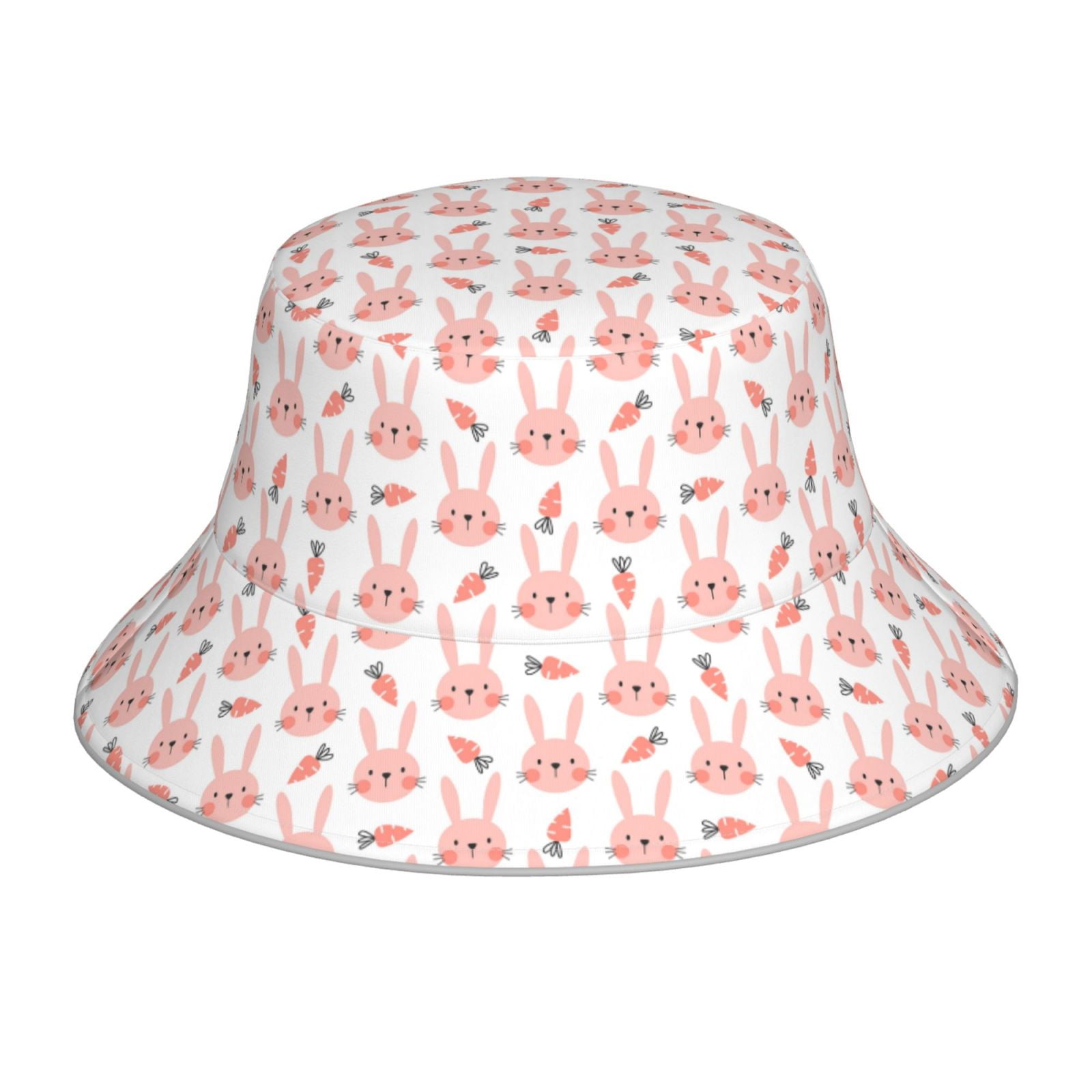 Honeii Rabbit Is And Carrots for Unisex Bucket Hat Waterproof Rain Hat ...