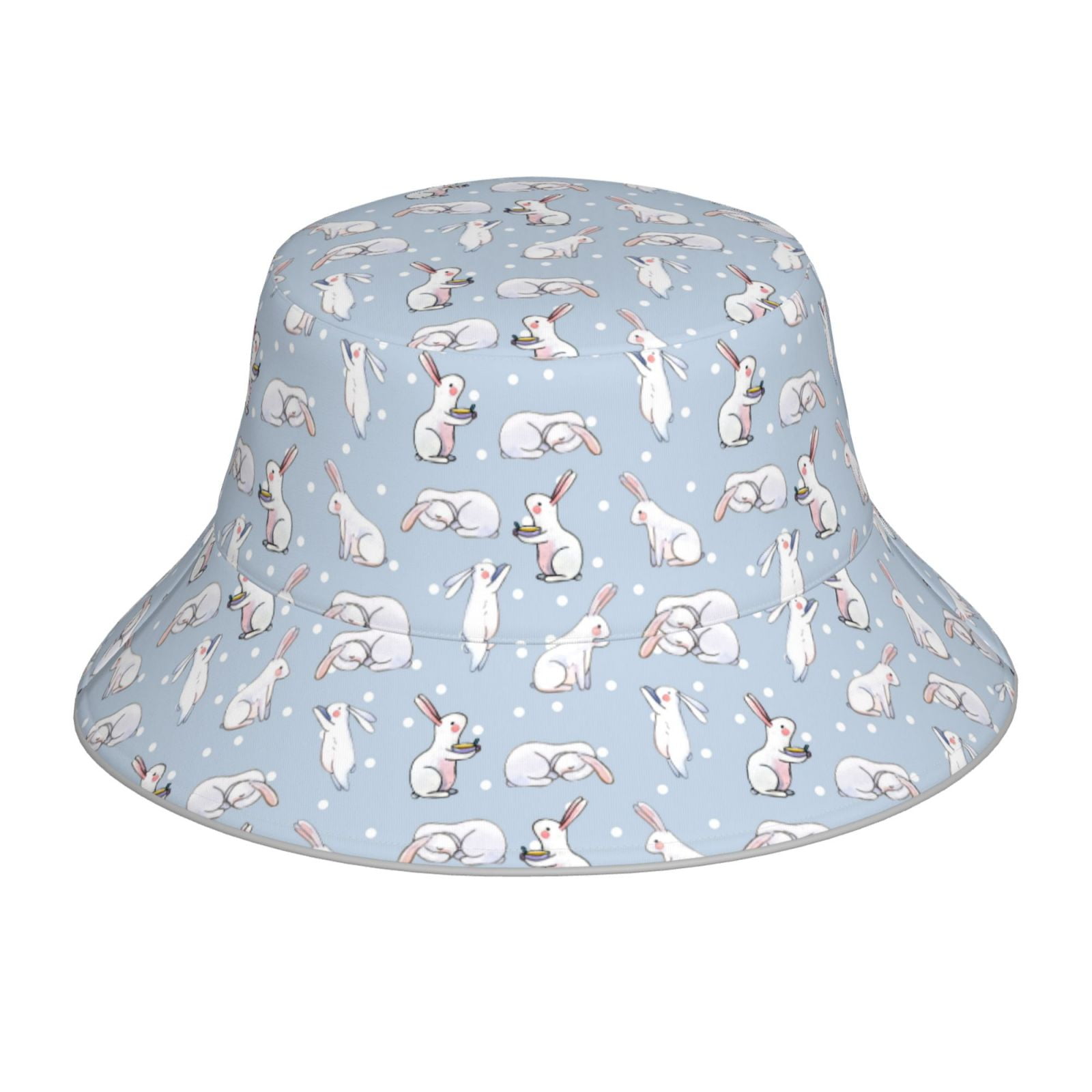 Honeii Rabbit Is Eating Carrots for Unisex Bucket Hat Waterproof Rain ...