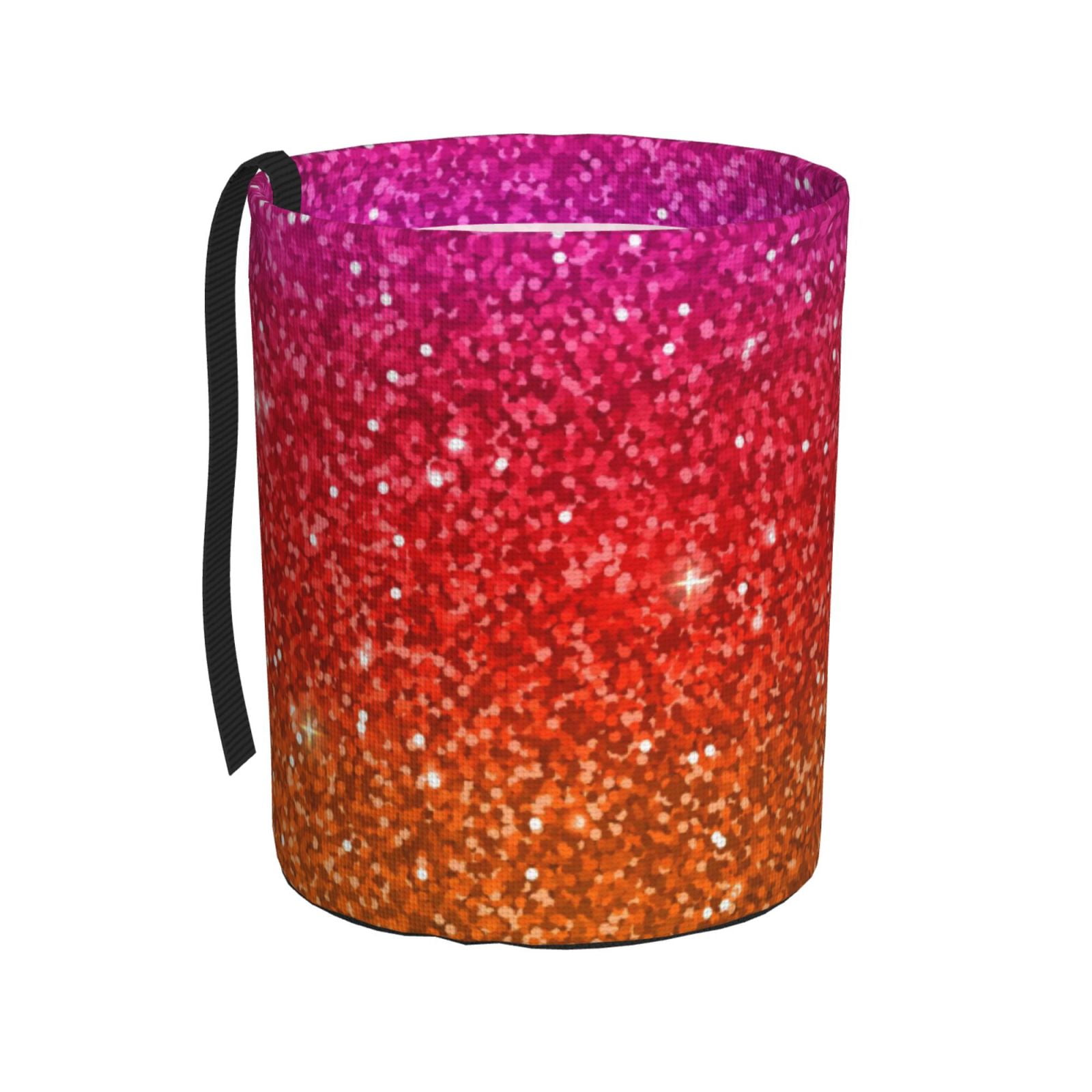Honeii Rainbow Glitter Print Waterproof Car Trash Can,Waterproof ...