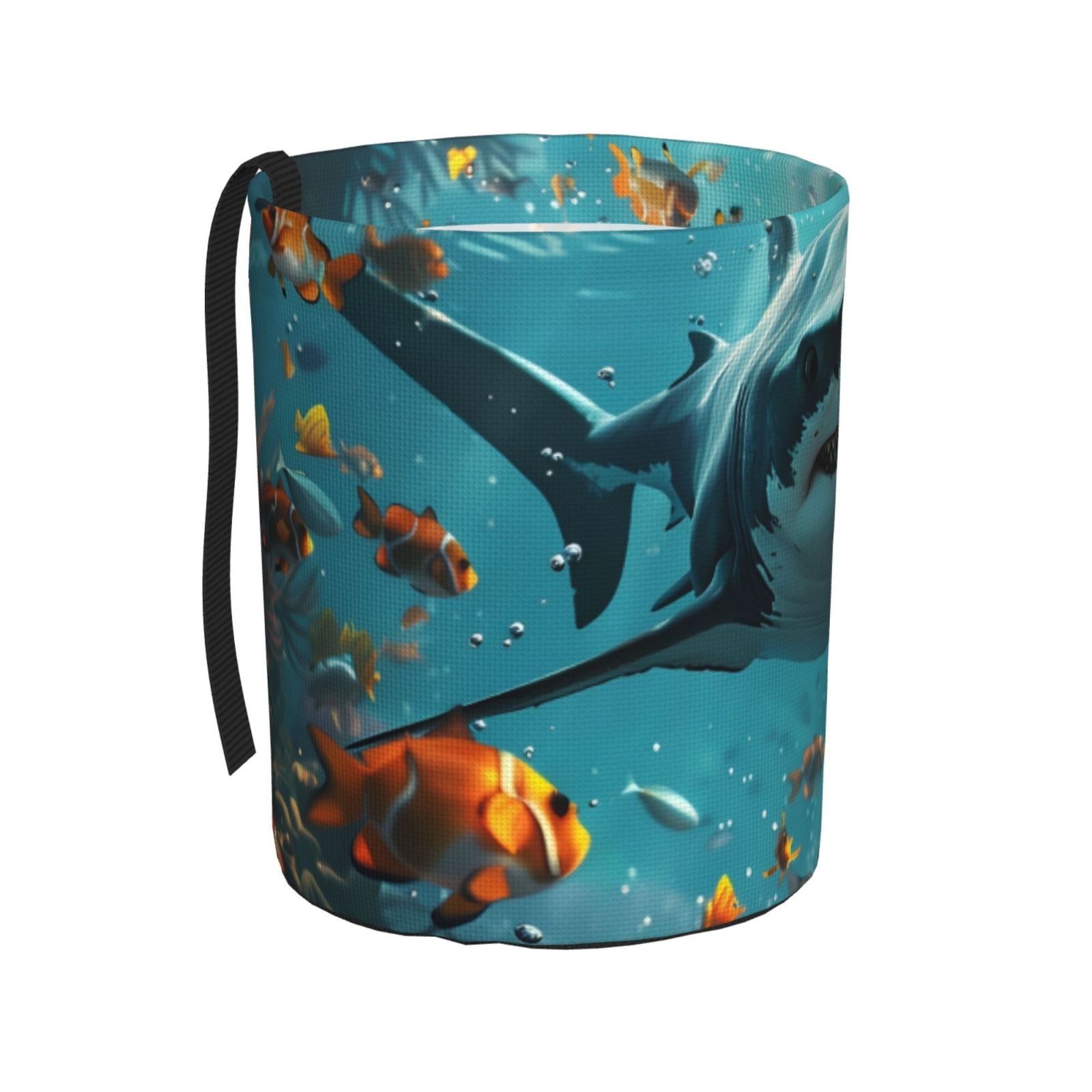 Honeii Realistic Ocean Shark Print Waterproof Car Trash Can,Waterproof ...