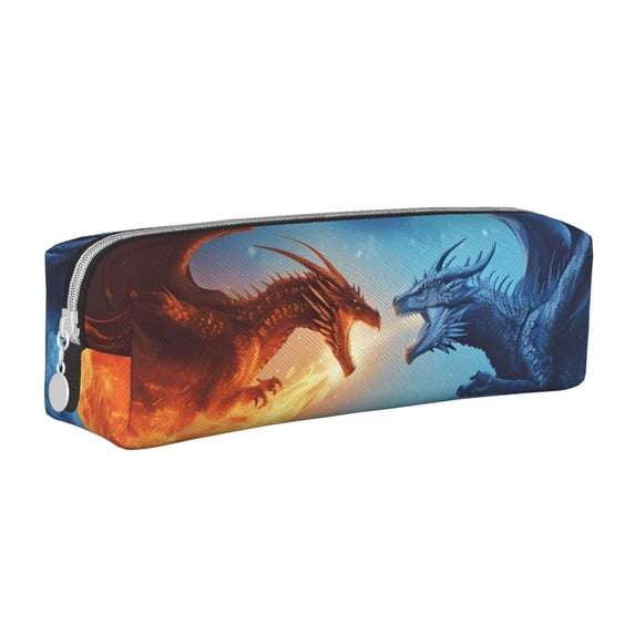 Honeii Red And Blue Fire Dragon A Pattern Pencil Case, Pencil Pouch ...