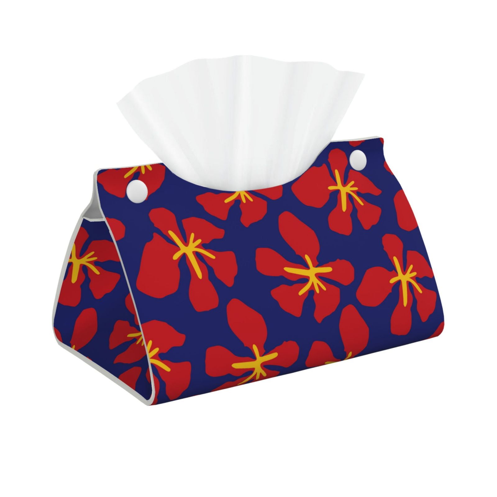 Honeii Red Floral for Tissue Box Cover/Holder - Covers Rectangular ...