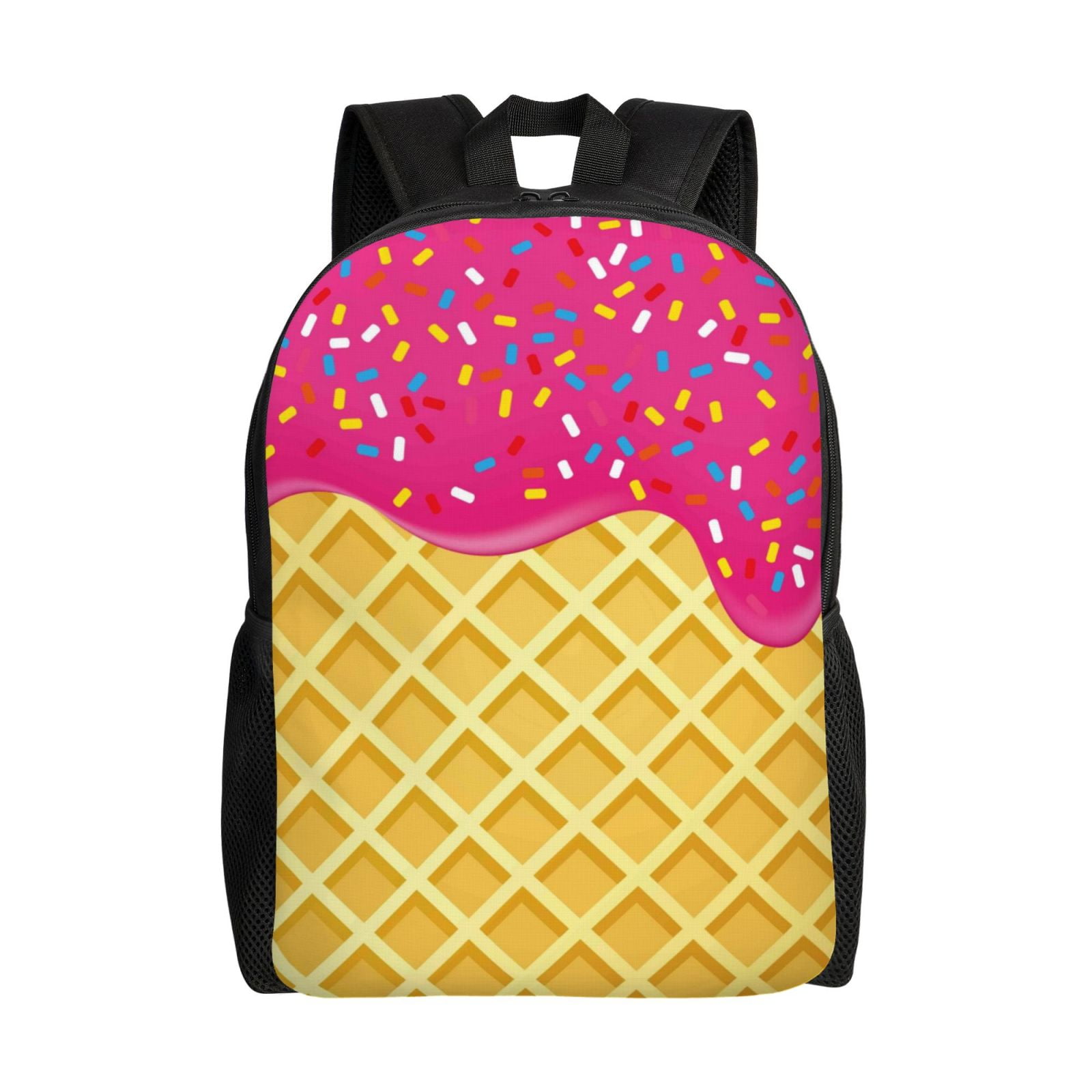Honeii Red Ice Cream Print Laptop Backpack for Work, College, Travel ...