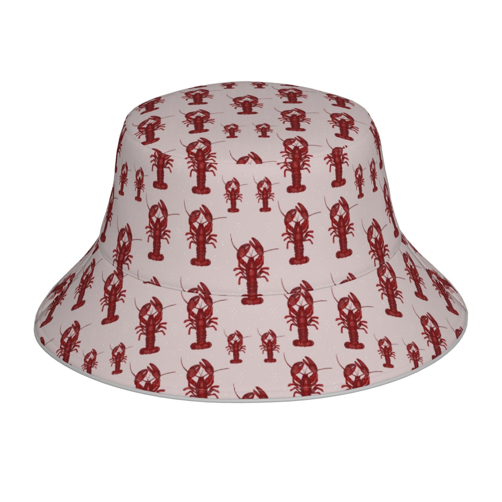 Honeii Red Lobster With Claws for Unisex Bucket Hat Waterproof Rain Hat ...