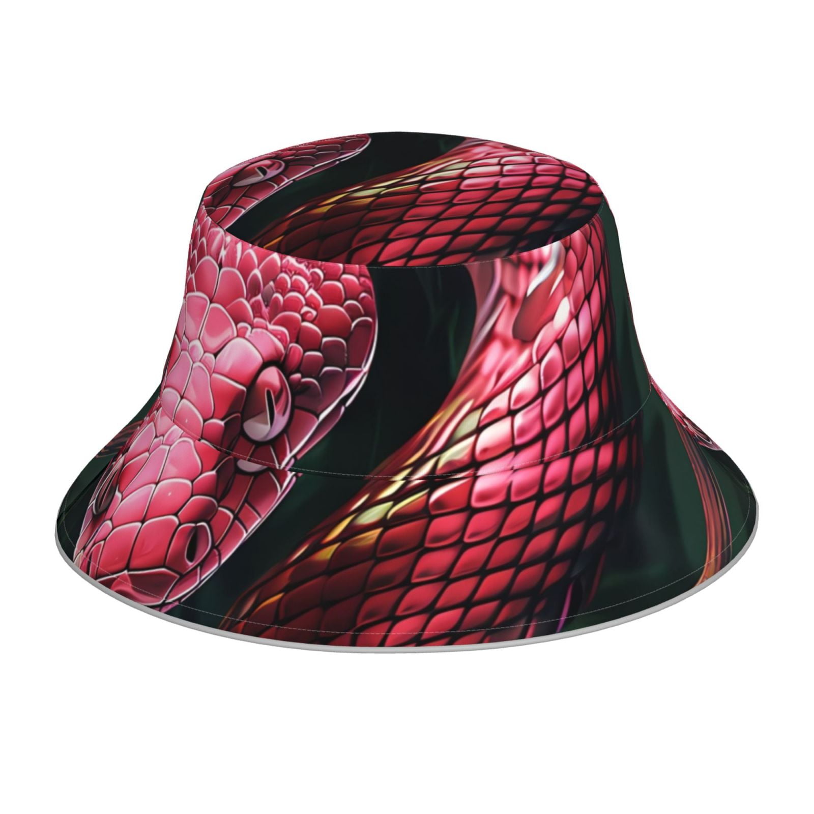 Honeii Red Viper Jungle Intensity for Unisex Bucket Hat Waterproof Rain ...