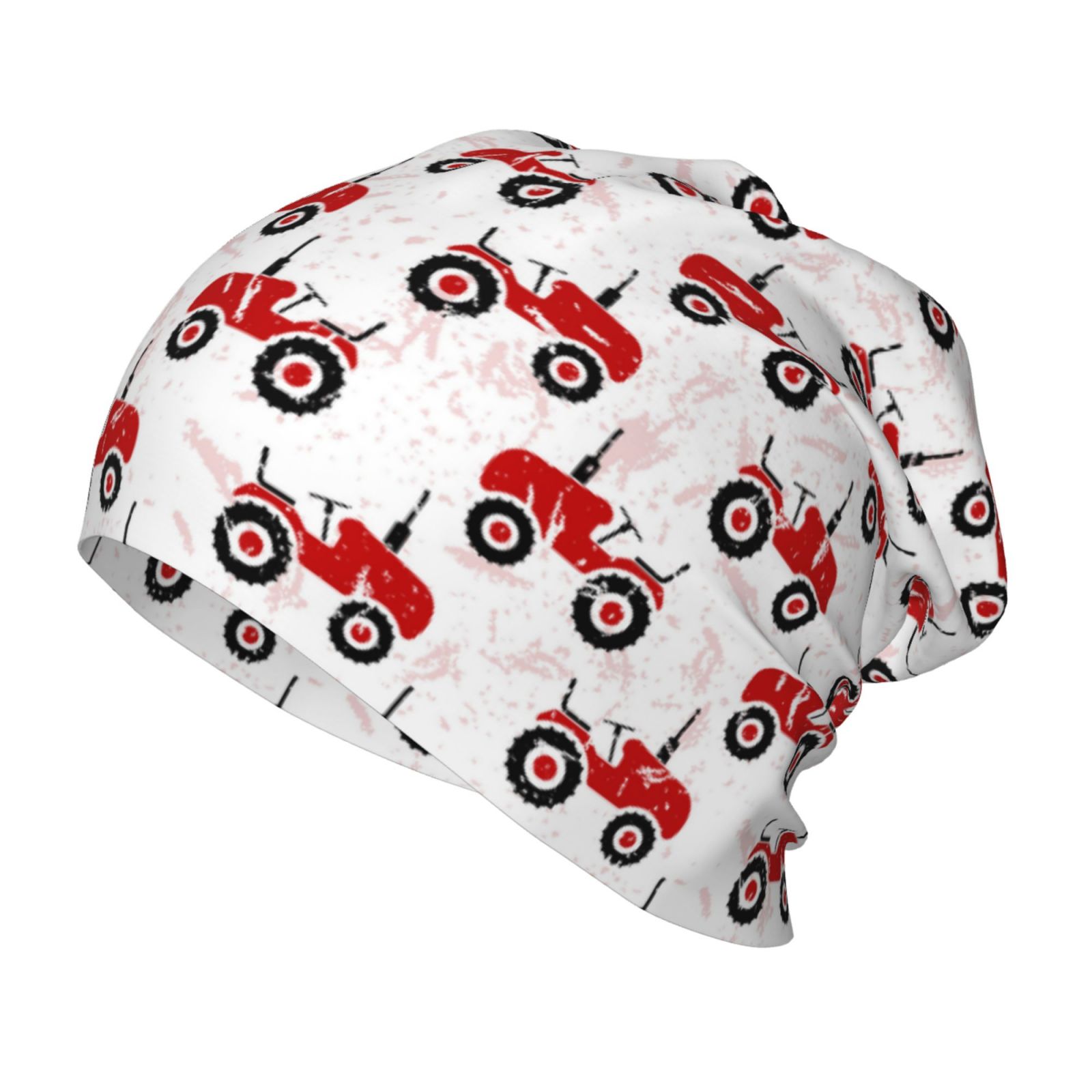 Honeii Red Wheeled Tractors Print Kids Knit Beanie Watch Hat ,Knit Cap ...