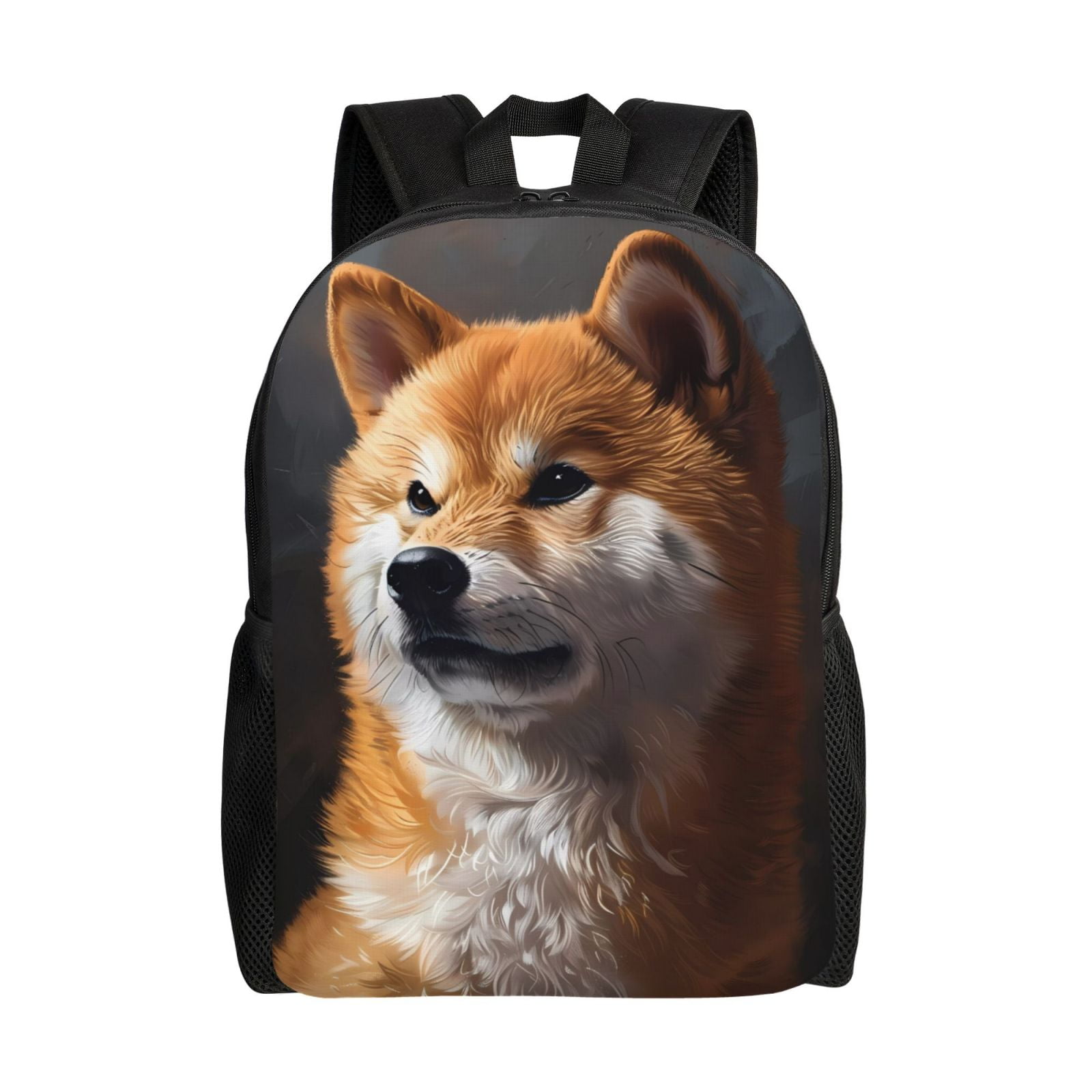 Honeii Regal Shiba Inu Print Laptop Backpack for Work, College, Travel ...