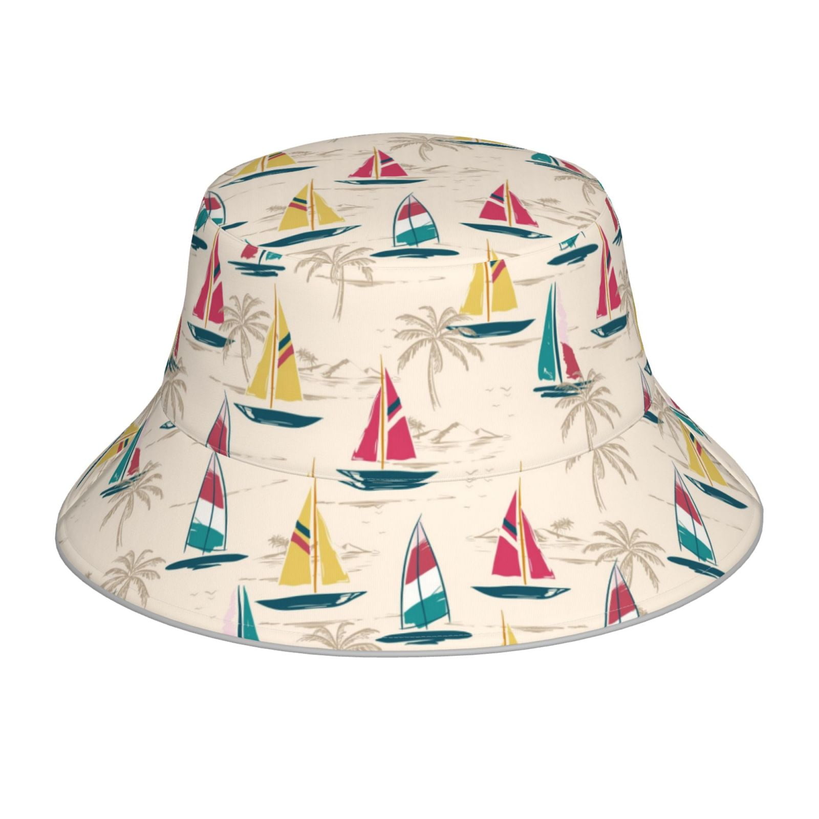 Honeii Reto Marine Nautical for Unisex Bucket Hat Waterproof Rain Hat ...