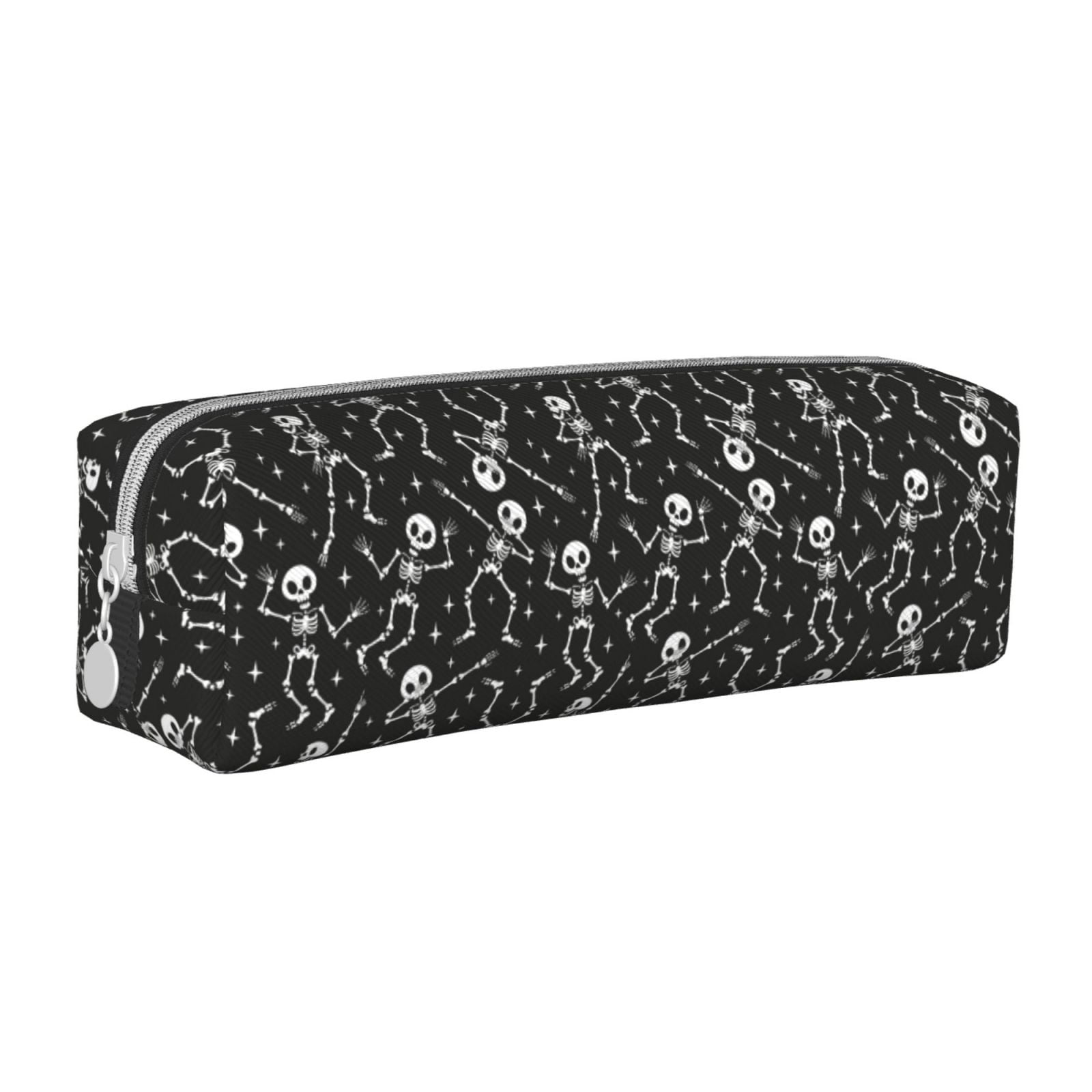 Honeii Retro Skeleton Dancing On Halloween Party Pattern Pencil Case ...