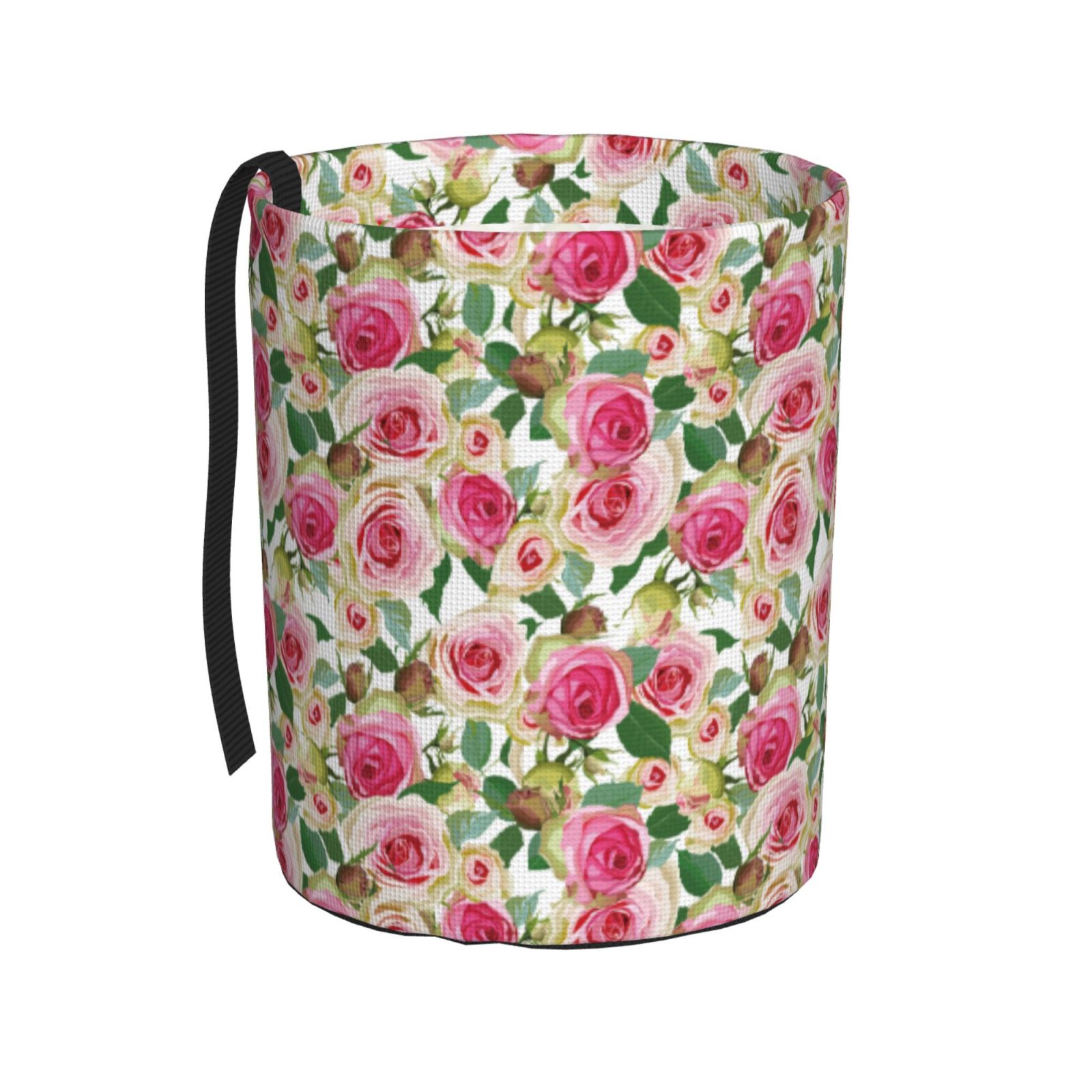 Honeii Rose Flowers Print Waterproof Car Trash Can,Waterproof Portable ...
